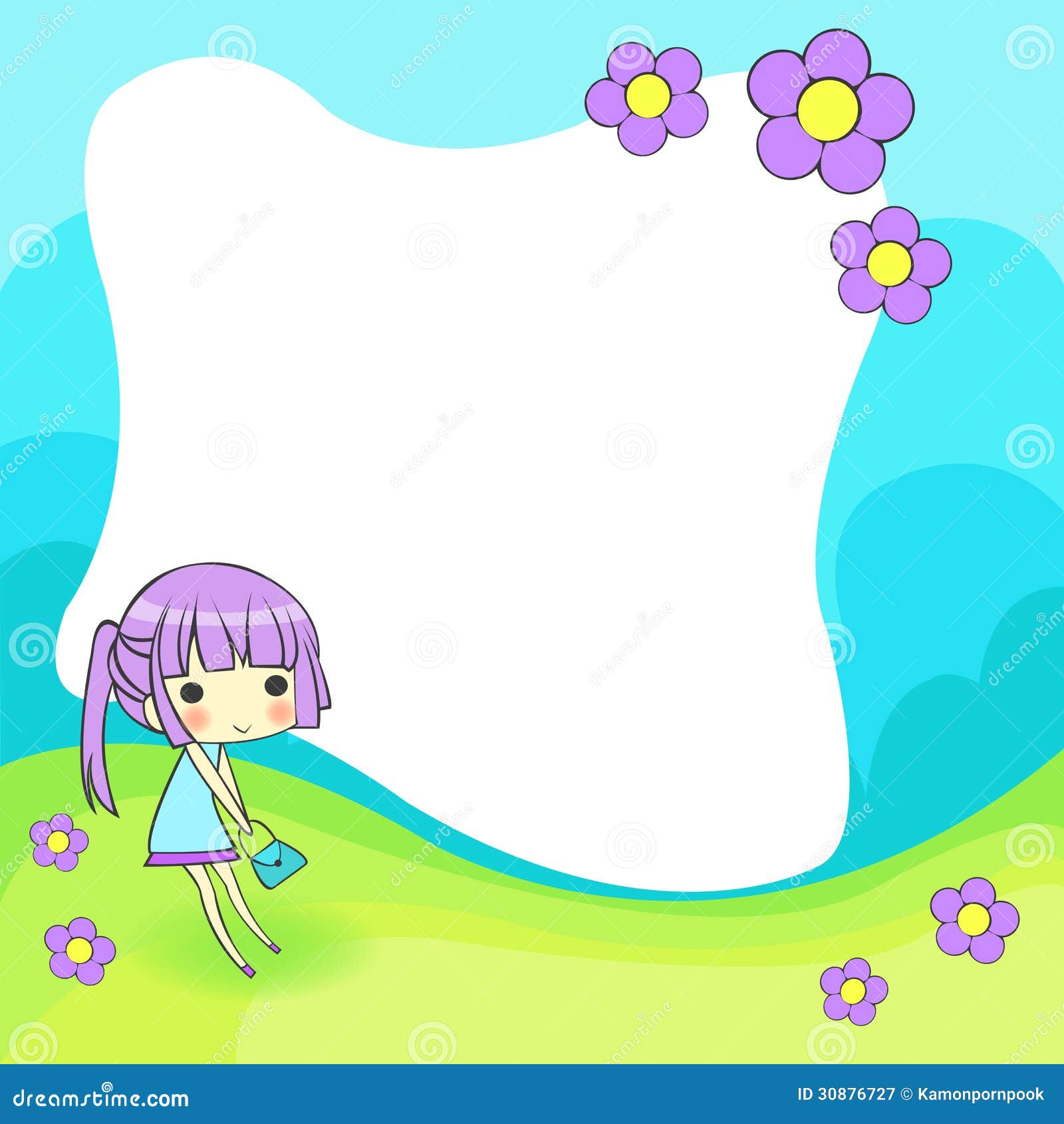 Cute Cartoon Frame Royalty Free Stock Photography - Image: 30876727