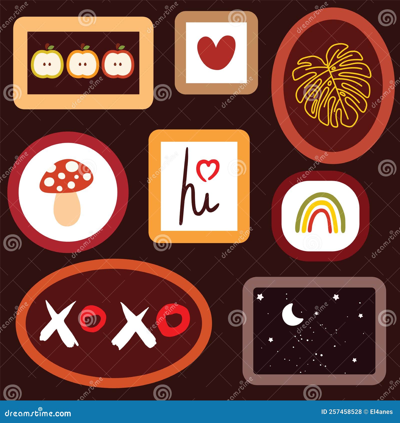 Cute Cartoon Frames with Pictures Stock Vector - Illustration of frame ...