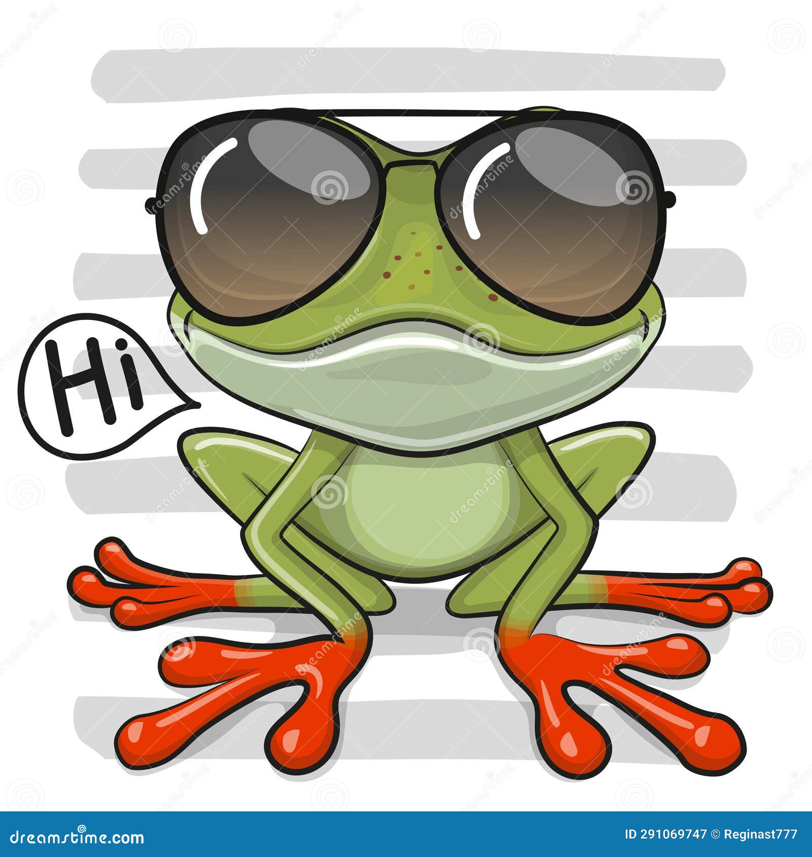Frog With Glasses Stock Photography | CartoonDealer.com #21768488