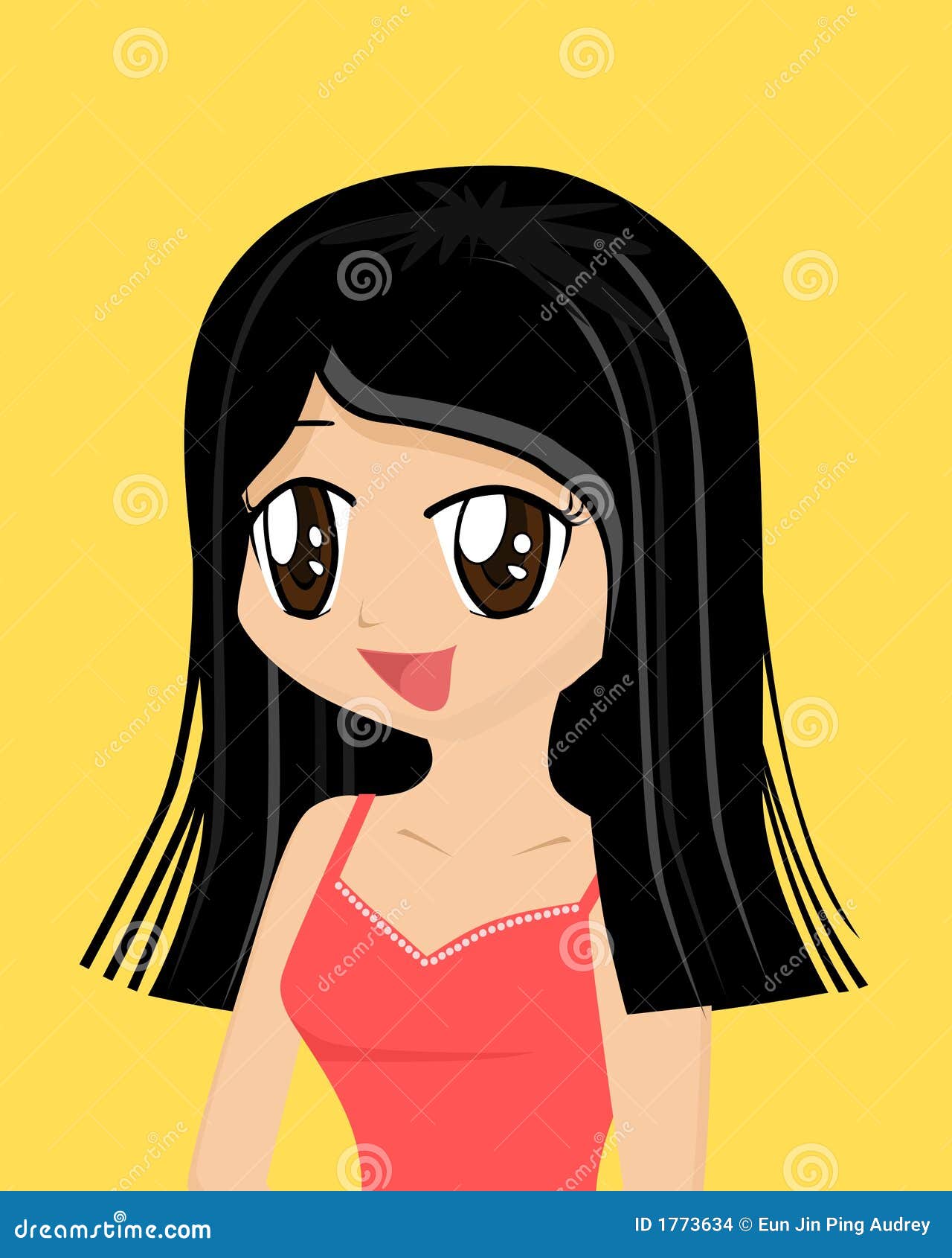 Cute Cartoon Girl stock vector. Illustration of cute, girl - 1773634 Cute Cartoon Girl stock vector. Illustration of cute, girl - 1773634