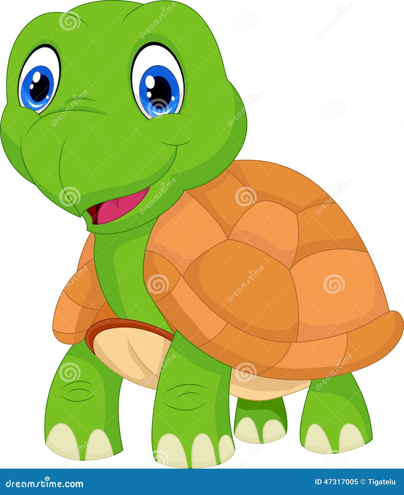 Green Sea Turtle. Bottom View. Modern Symbol. Vector | CartoonDealer ...