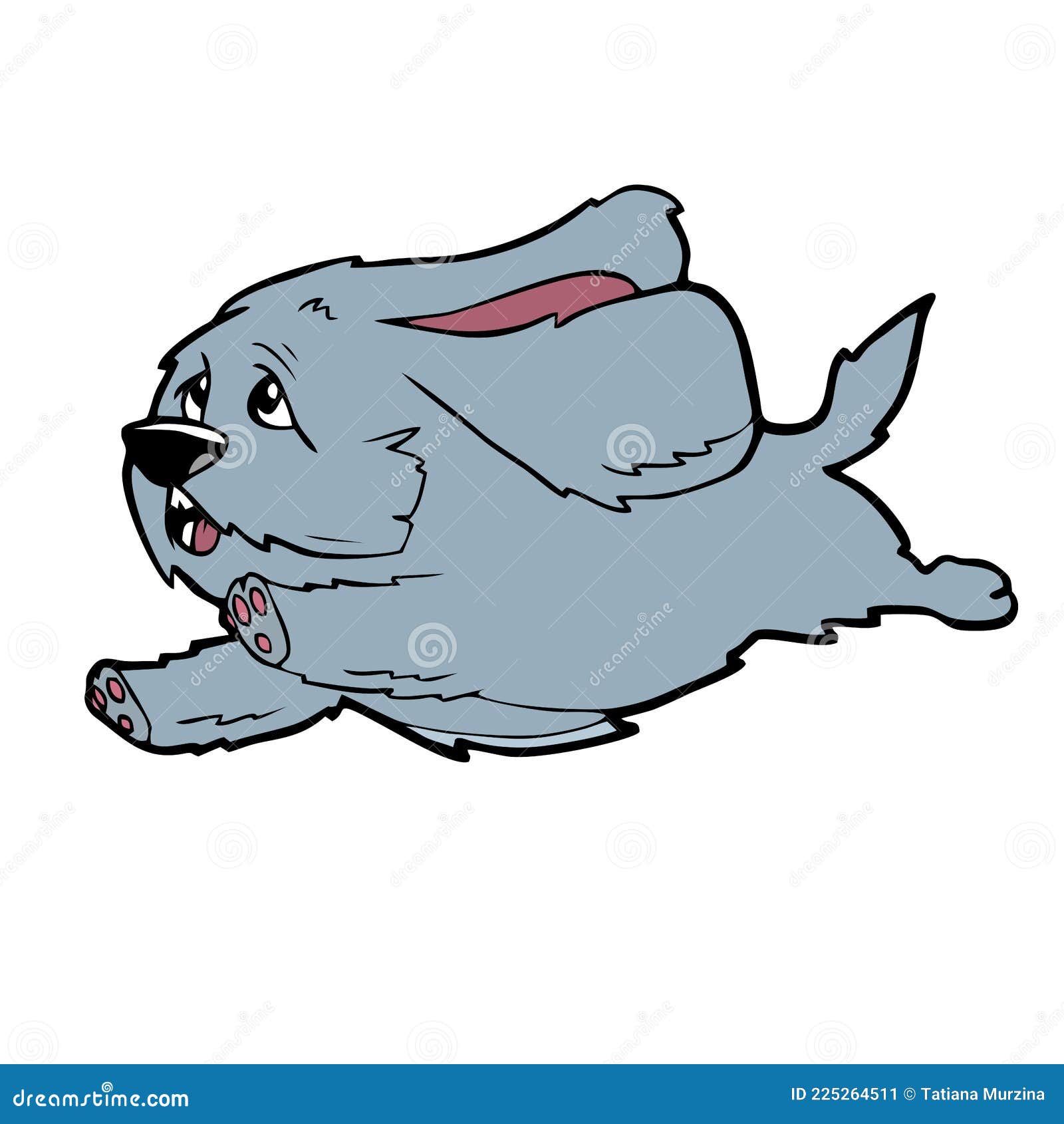 Cute Cartoon Illustration on White Background Vector Stock Vector ...