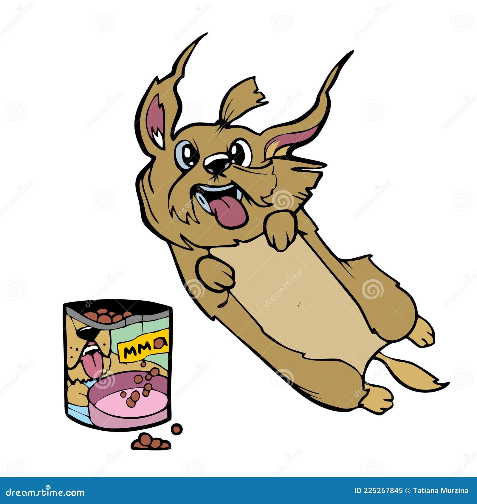 Cute Cartoon Illustration on White Background Vector Stock Vector ...