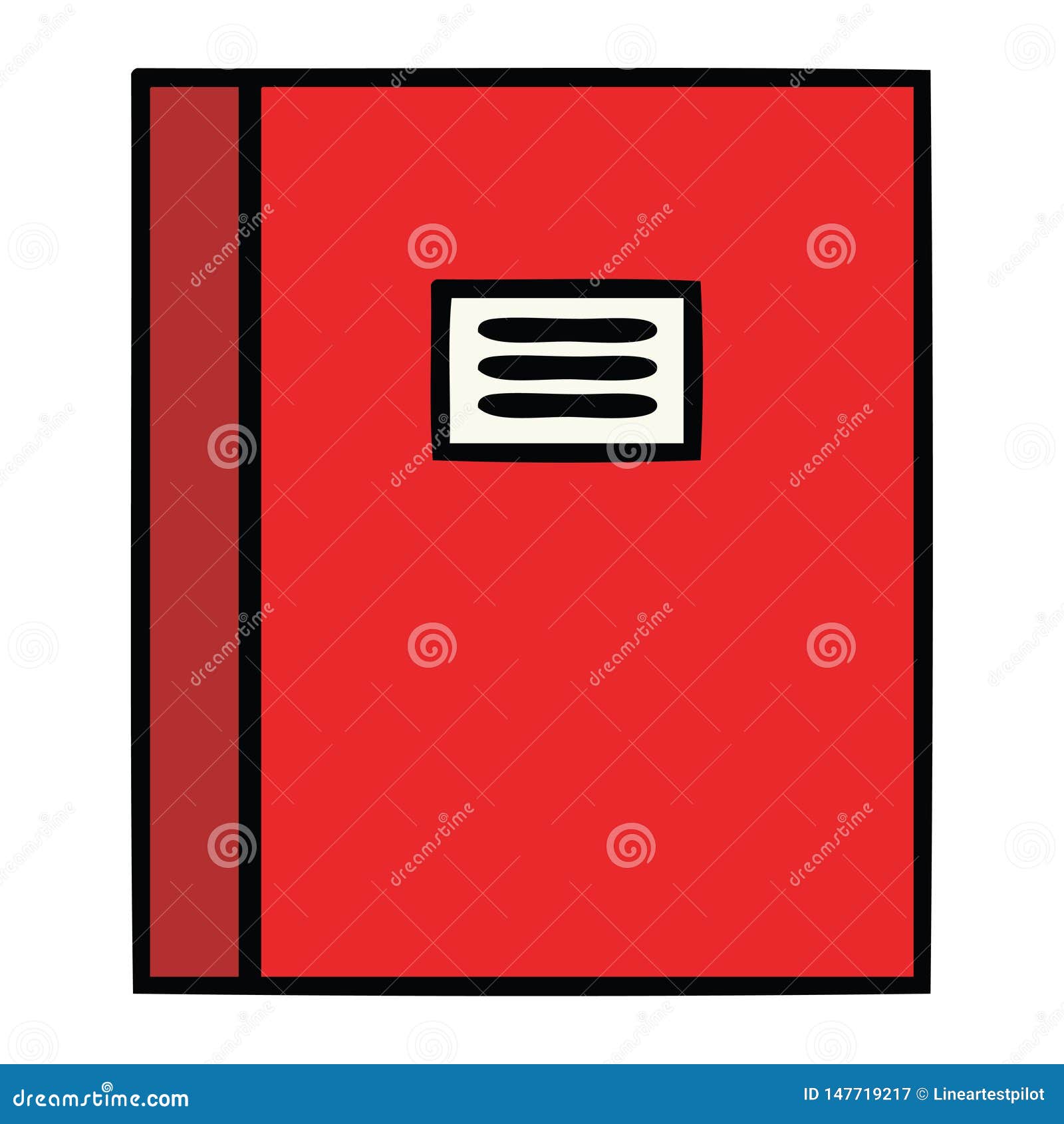 Cute cartoon journal book stock vector. Illustration of quirky - 147719217