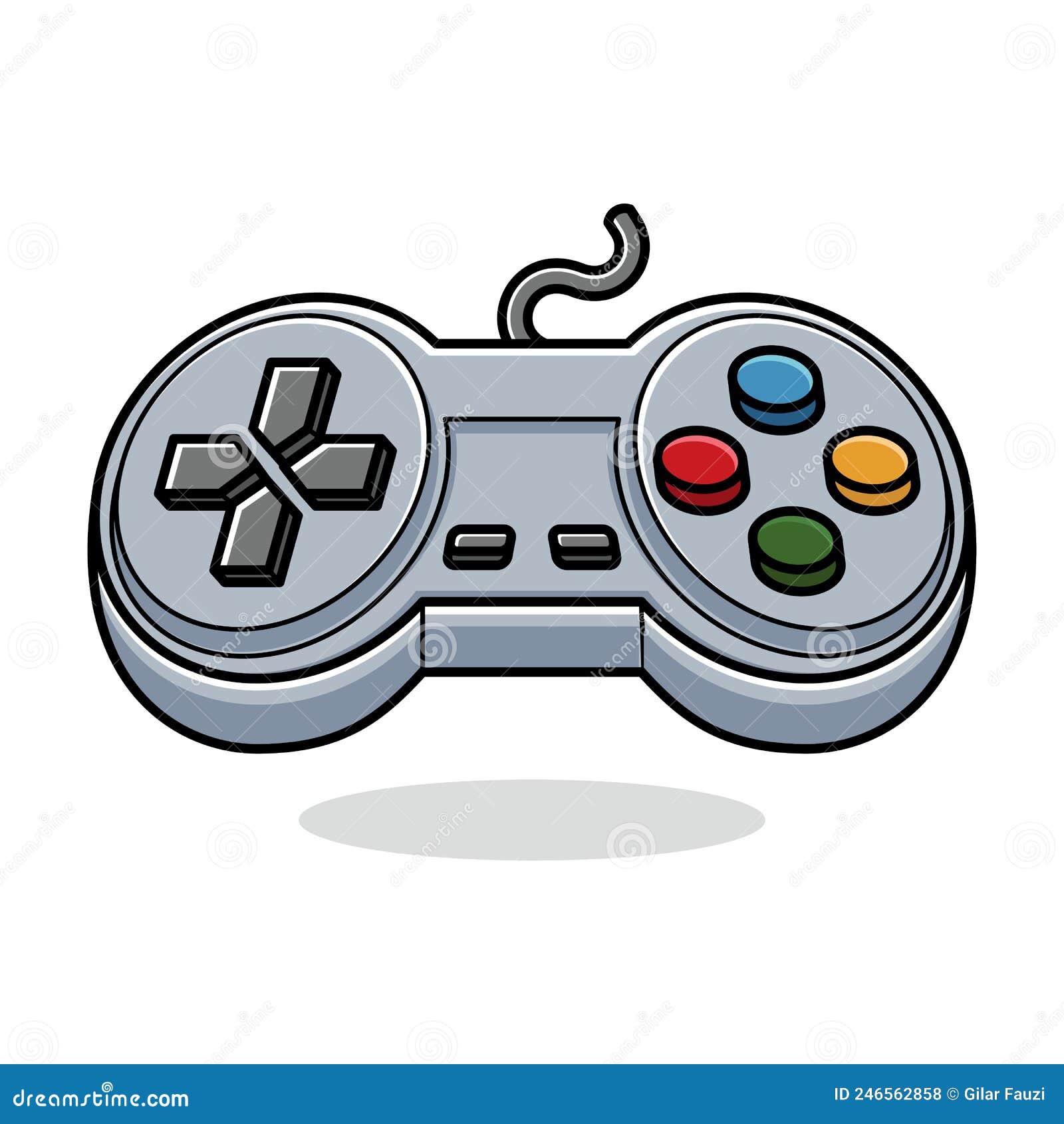 Cute cartoon joystick stock vector. Illustration of design - 246562858