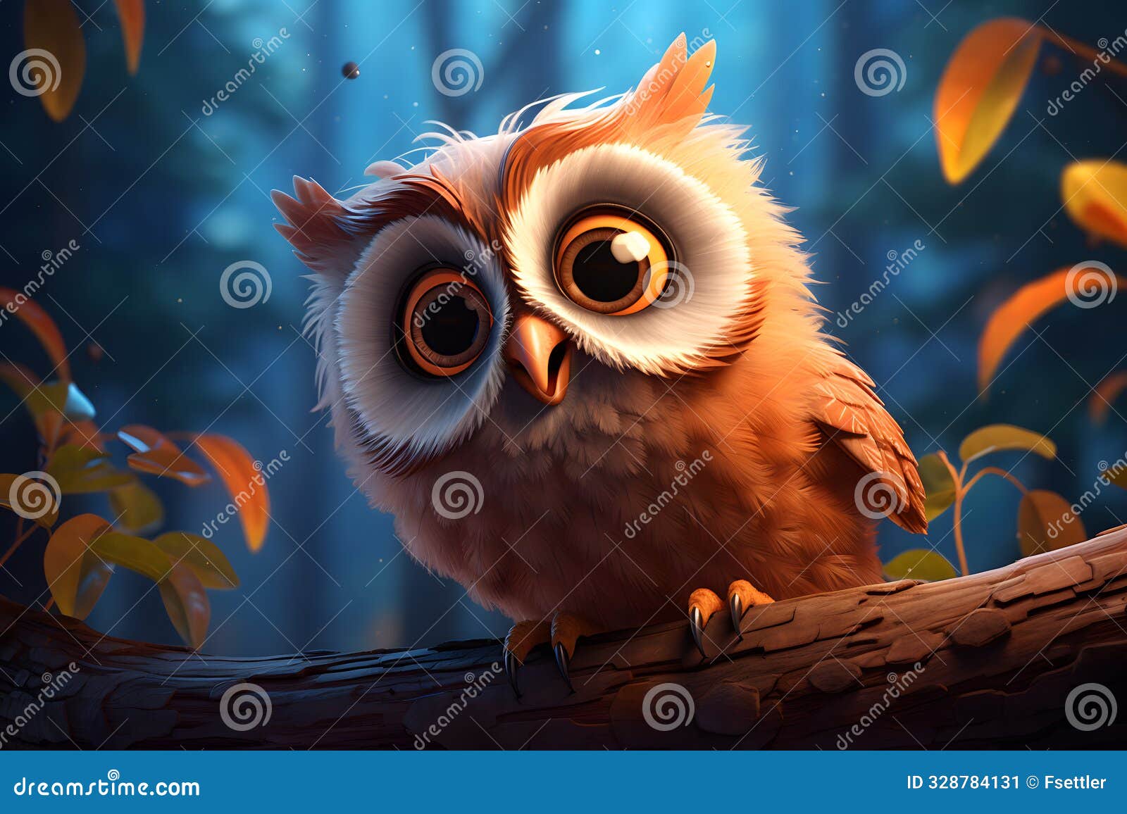 Cute cartoon little owl stock illustration. Illustration of mimic ...