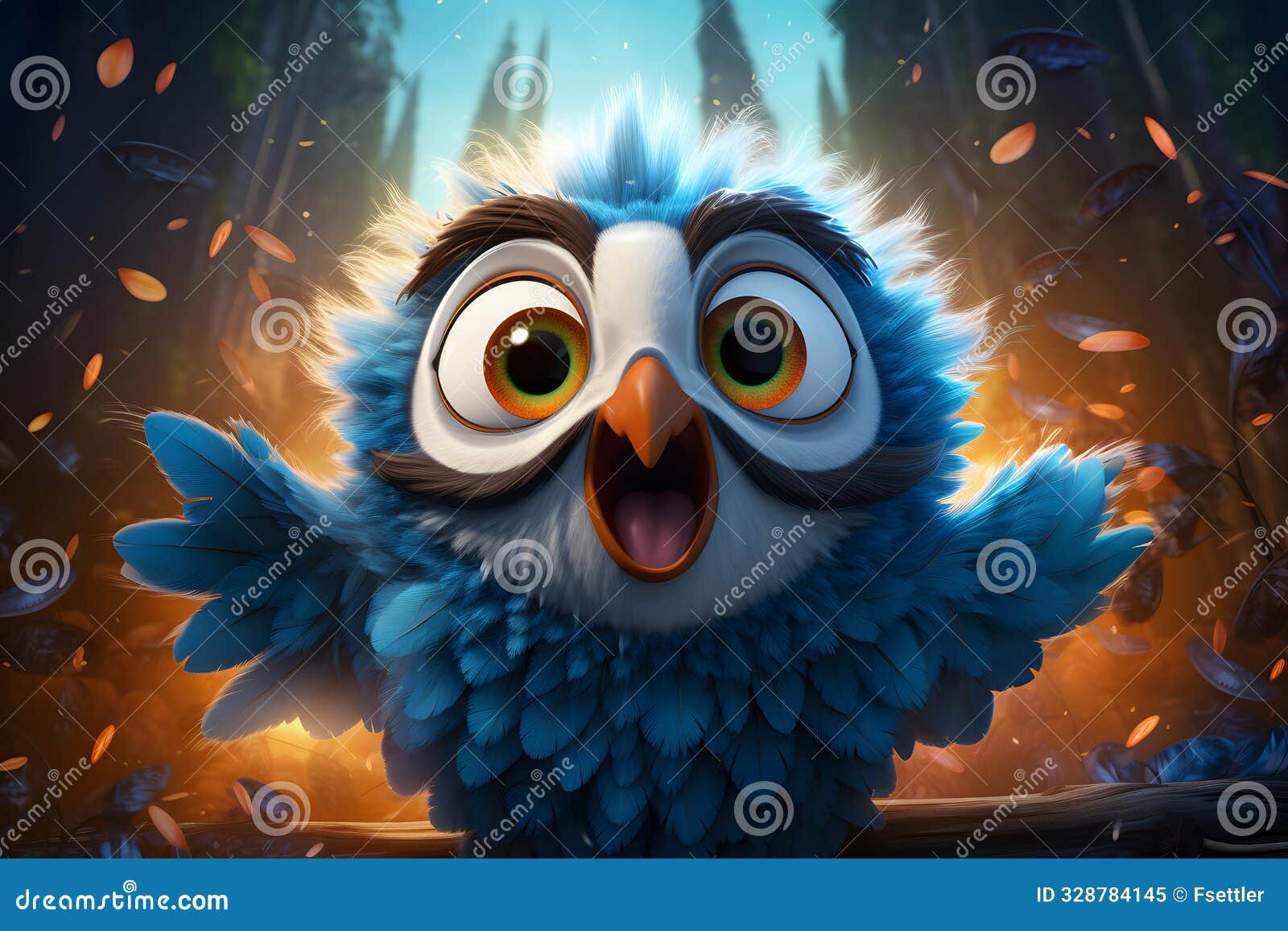 Cute cartoon little owl stock illustration. Illustration of owlet ...