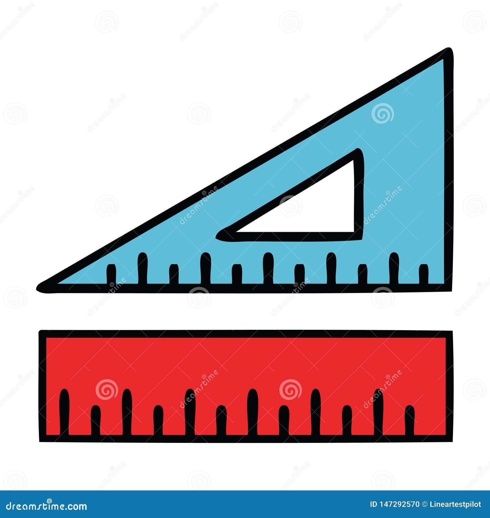 Cute cartoon maths set stock illustration. Illustration of cartoon ...