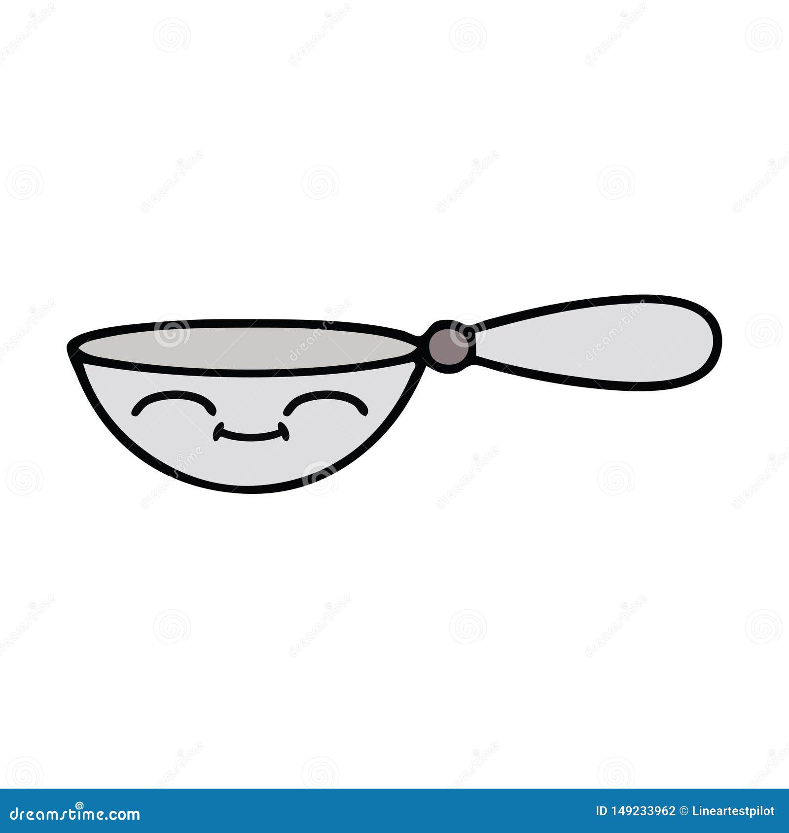 Cute Cartoon Measuring Spoon Stock Vector - Illustration of kitchen ...