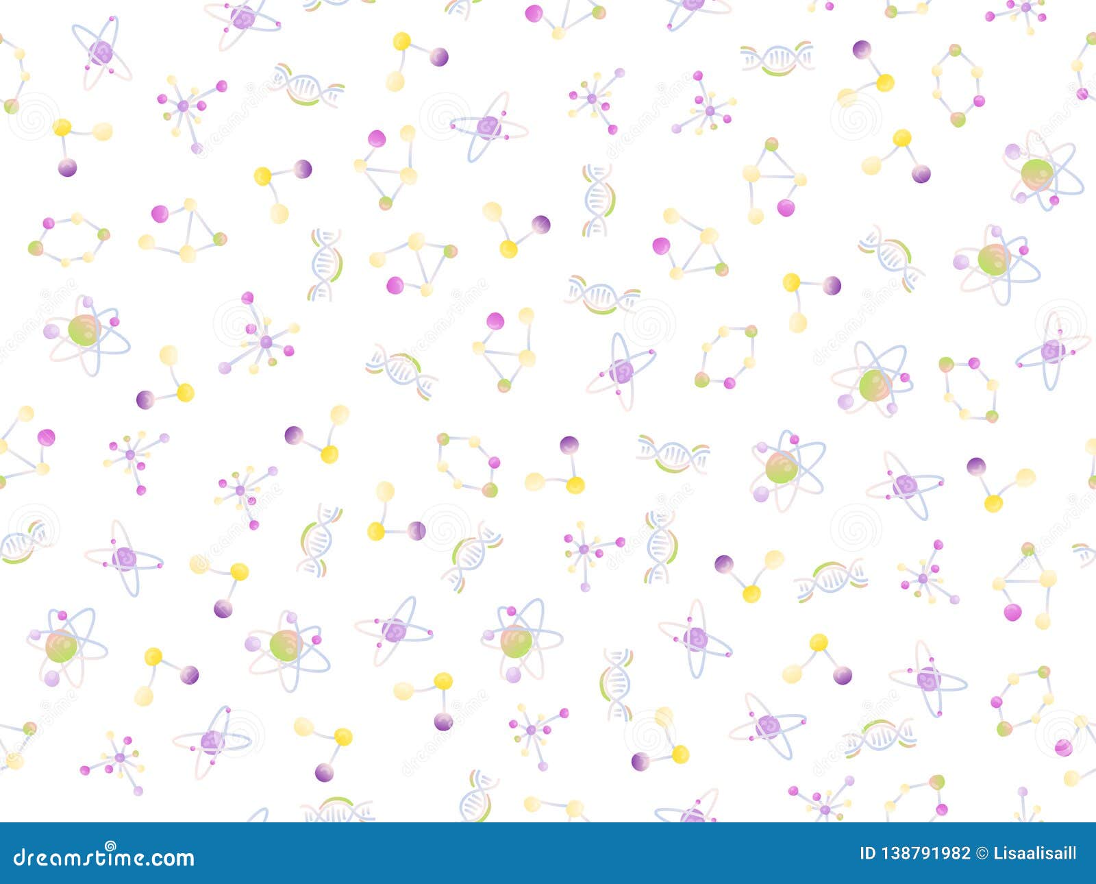 Seamless Atomic Molecule Formation Stock Photo | CartoonDealer.com #6502908