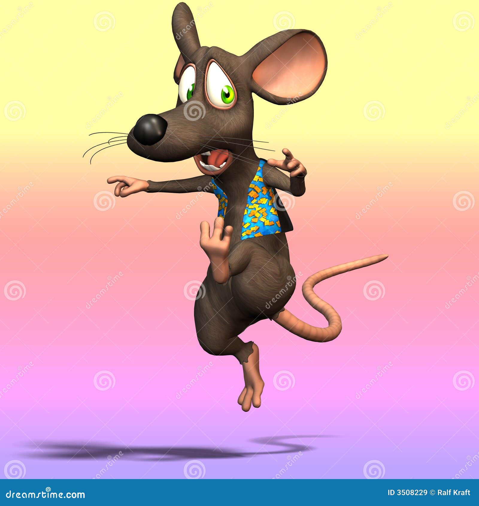 Cute cartoon Mouse stock illustration. Illustration of cute - 3508229