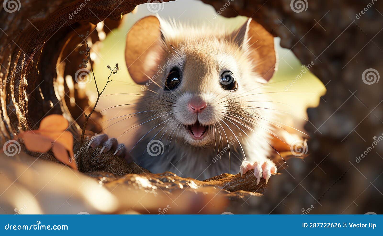Cute Cartoon Mouse Peeking Out of a Hole in the Wall. Generative AI ... Cute Cartoon Mouse Peeking Out of a Hole in the Wall. Generative AI ...