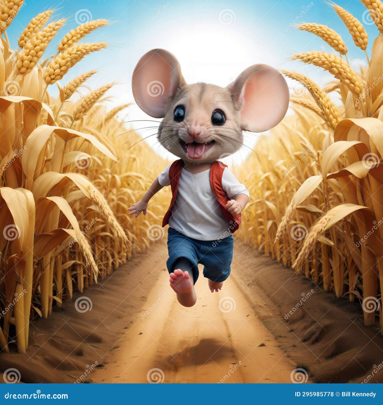 Cute cartoon mouse stock illustration. Illustration of active - 295985778