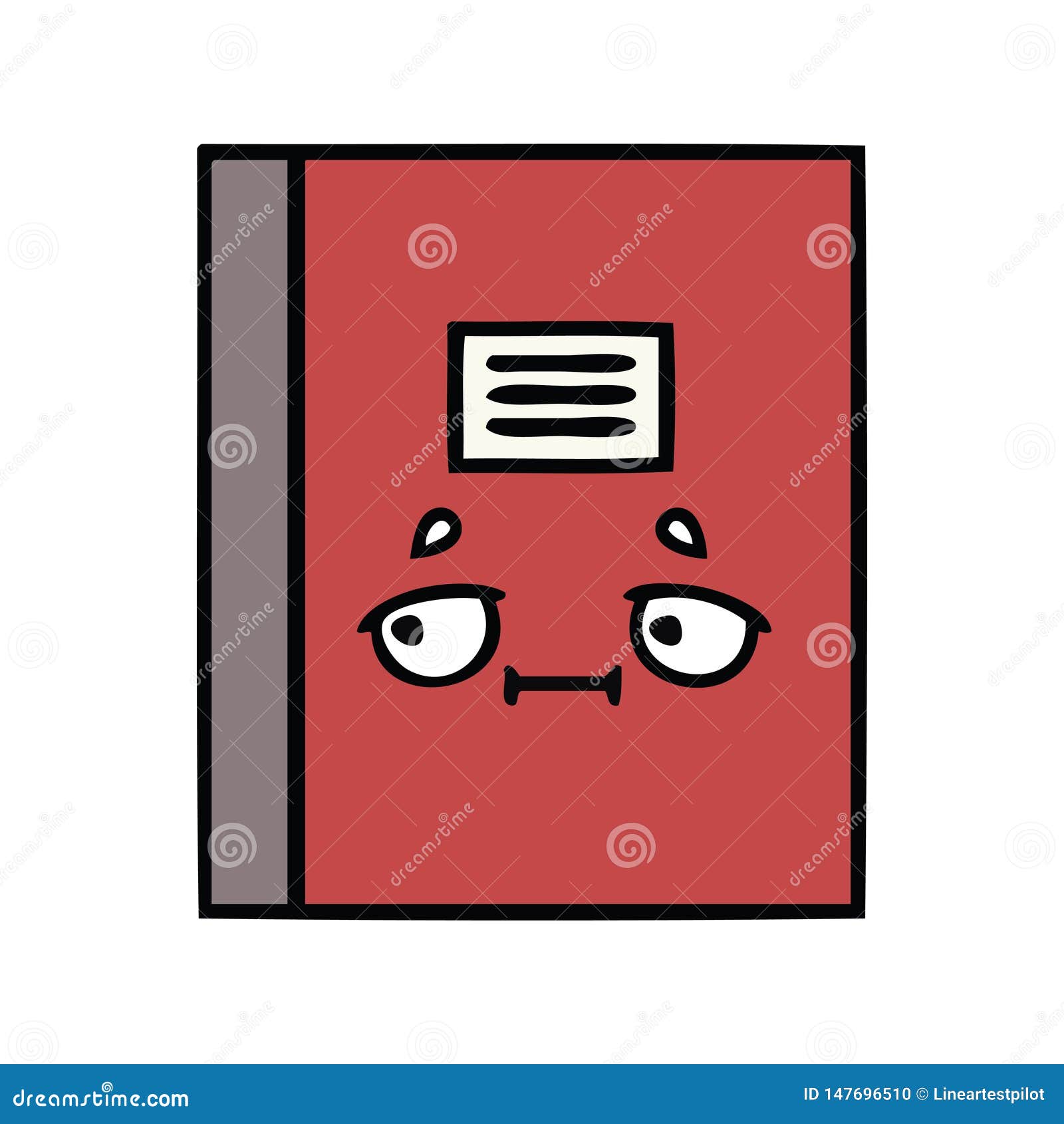 Cute cartoon notebook stock vector. Illustration of clipart - 147696510