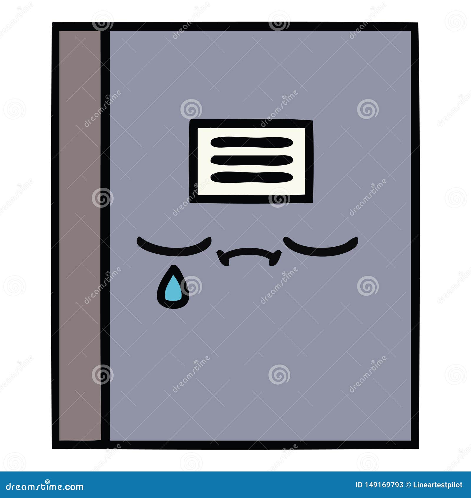 Cute cartoon notebook stock vector. Illustration of notebook - 149169793