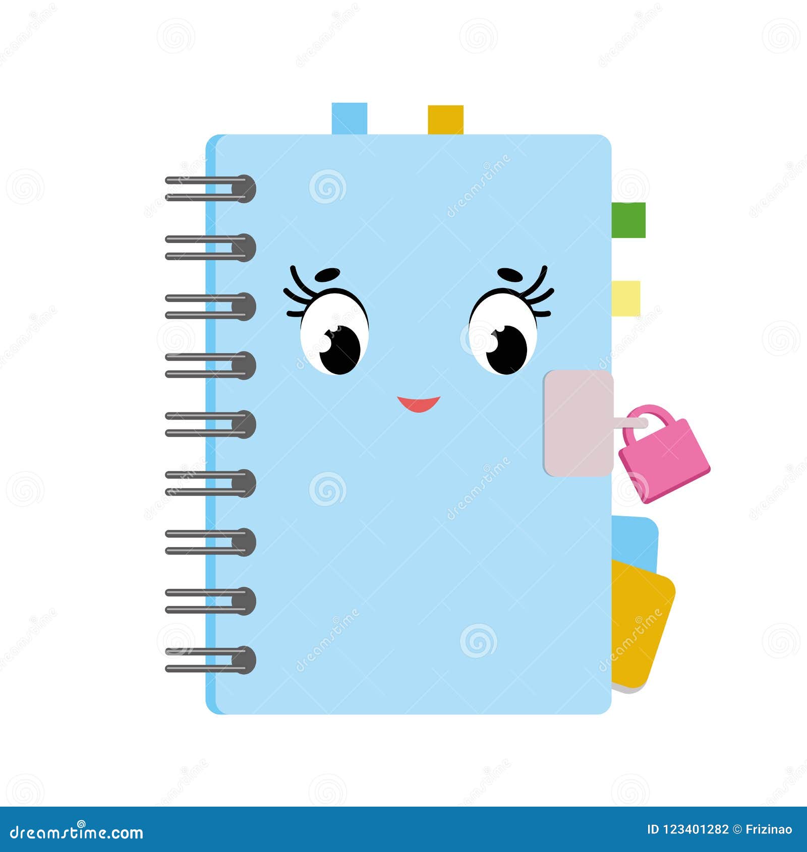 Spiral Notebook Cartoon