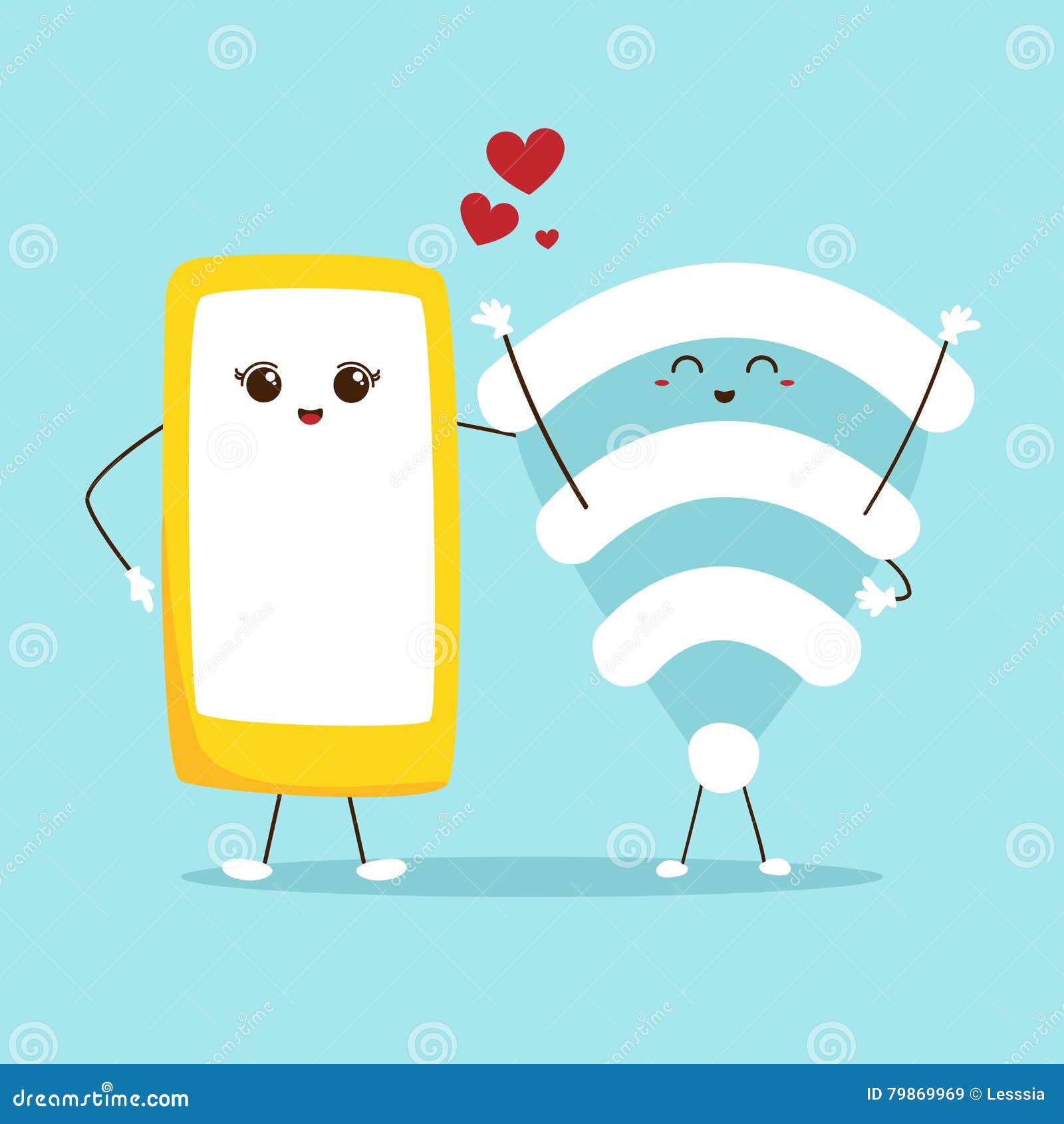 WiFi Technology Placed On The Technology Circle With The Connected ...