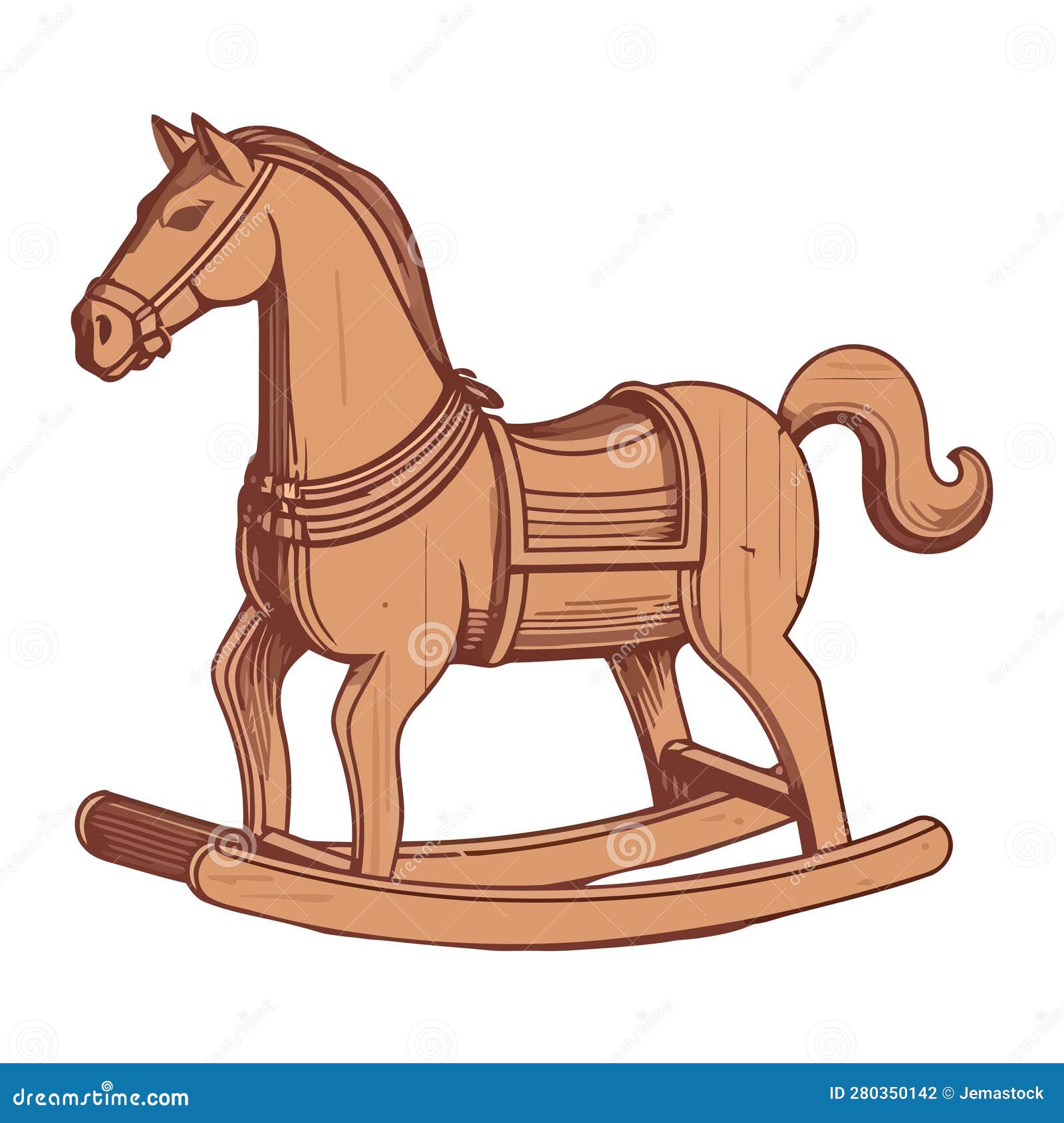 Cute Cartoon Pony Riding through Stock Vector - Illustration of ...