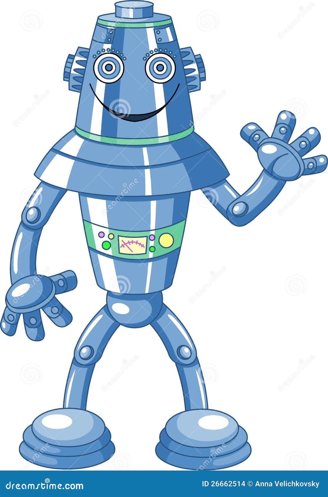 Cartoon Robot Head Stock Illustration | CartoonDealer.com #37010806