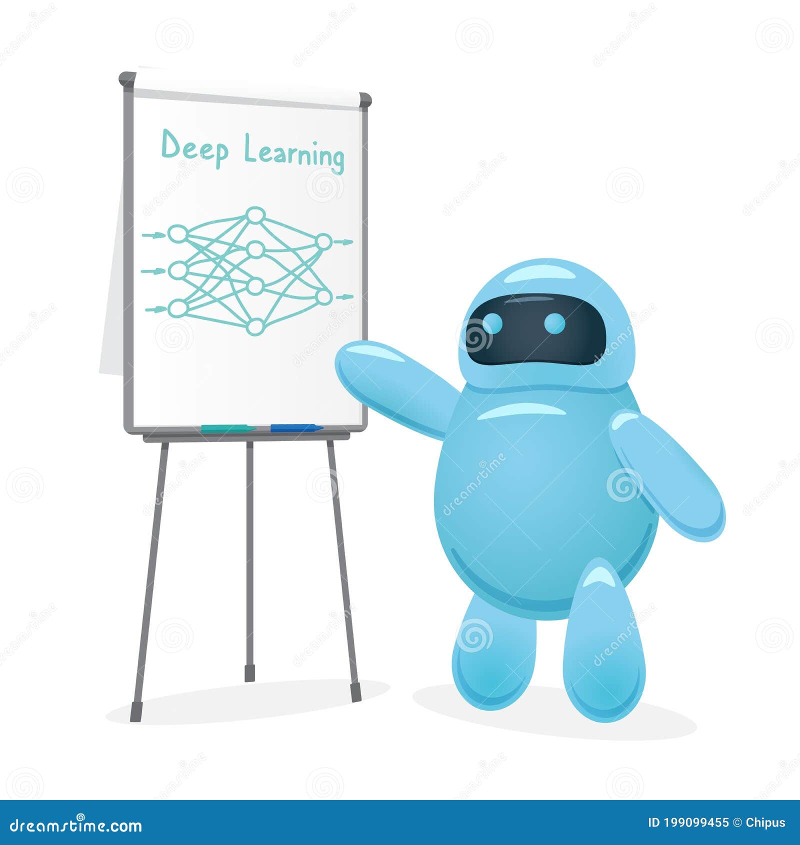 Robot Arm Drawing Model. It Can Be Used As An Illustration Of Robotics ...