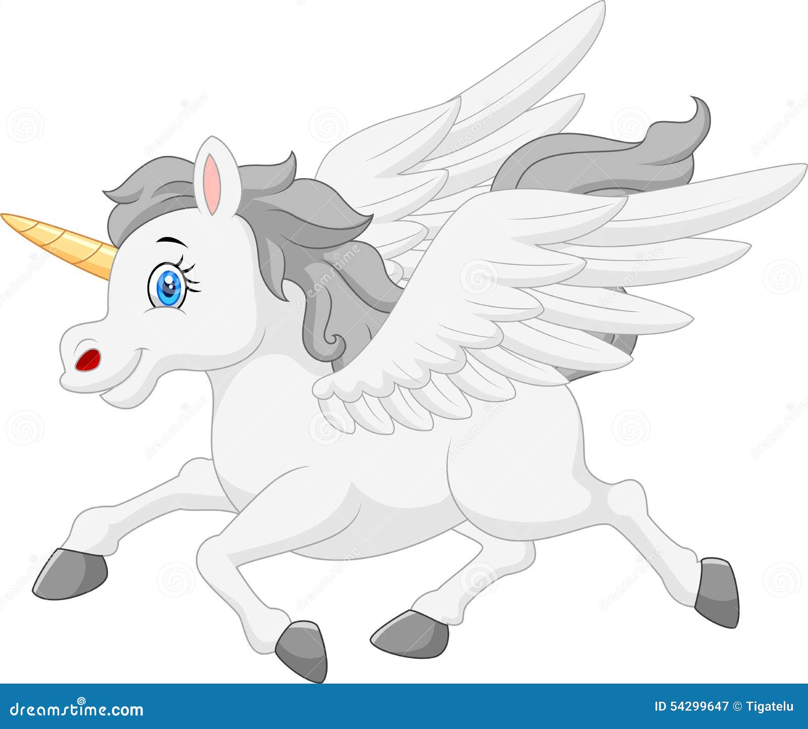 Cute Cartoon Running Unicorn Stock Illustrations – 611 Cute Cartoon ...