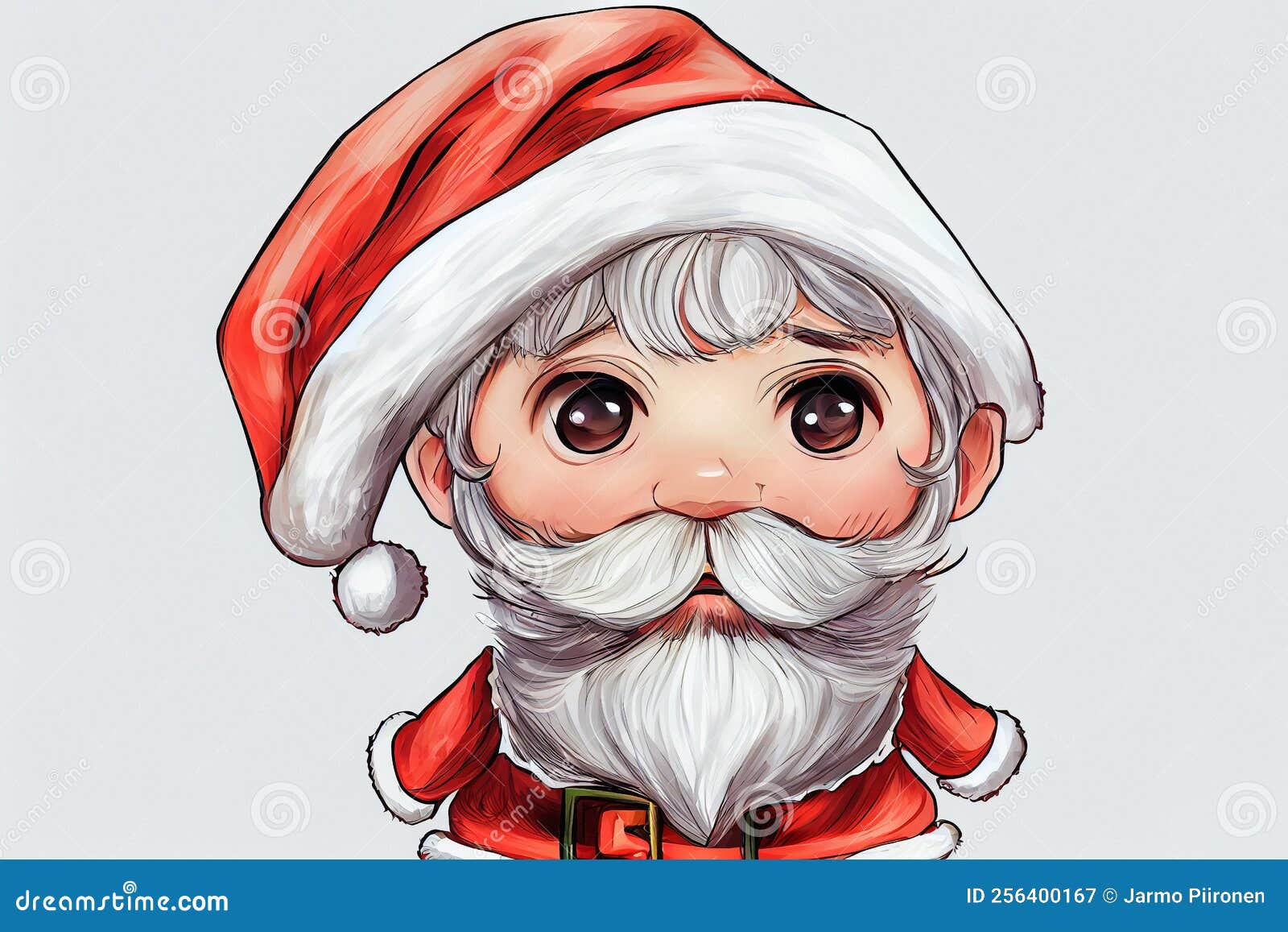 Cute cartoon Santa Claus stock illustration. Illustration of digital ...