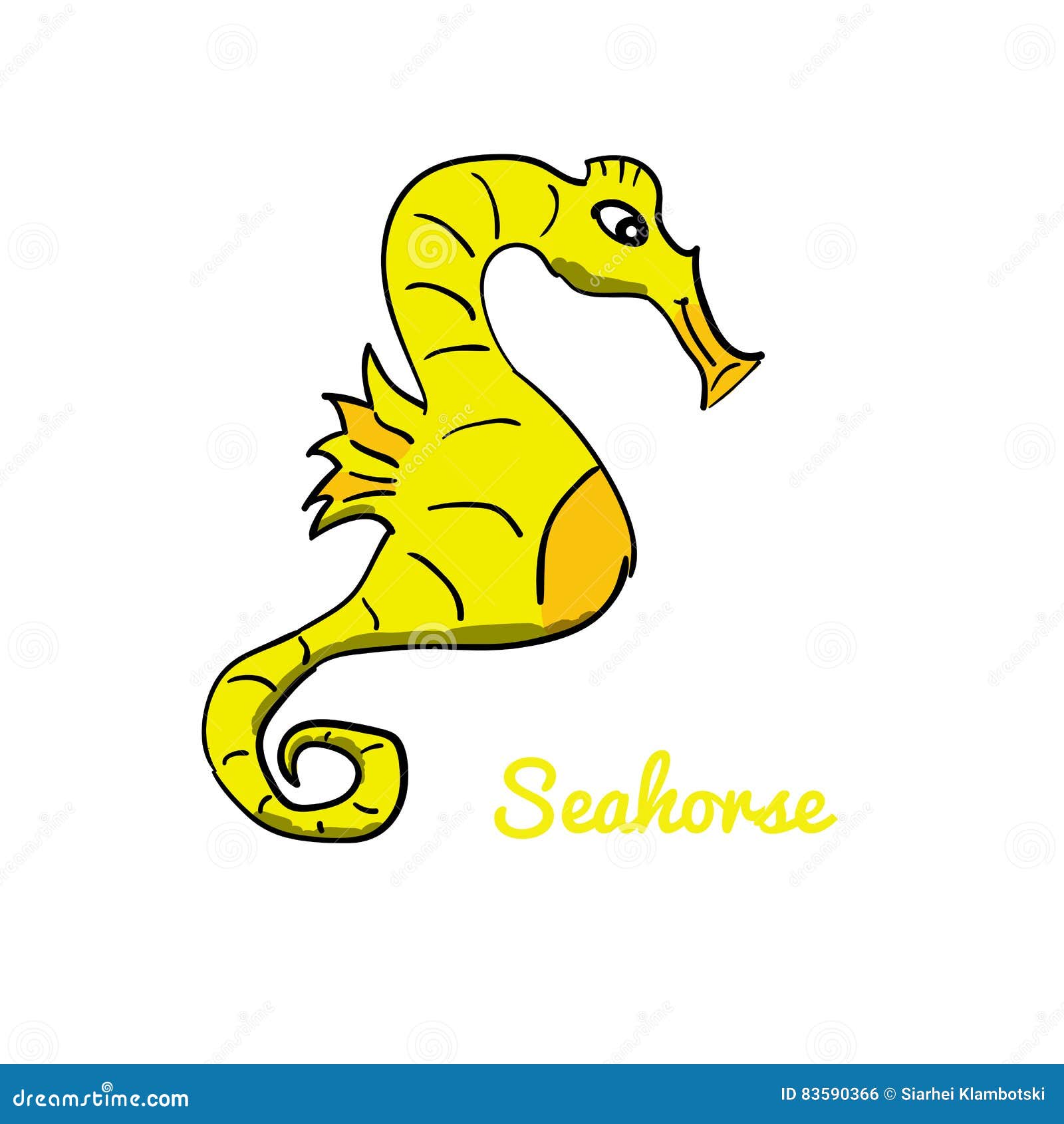 Seahorse - Ocean Inhabitant - Silhouette For Logo Or Pictogram. Fish ... Seahorse - Ocean Inhabitant - Silhouette For Logo Or Pictogram. Fish ...