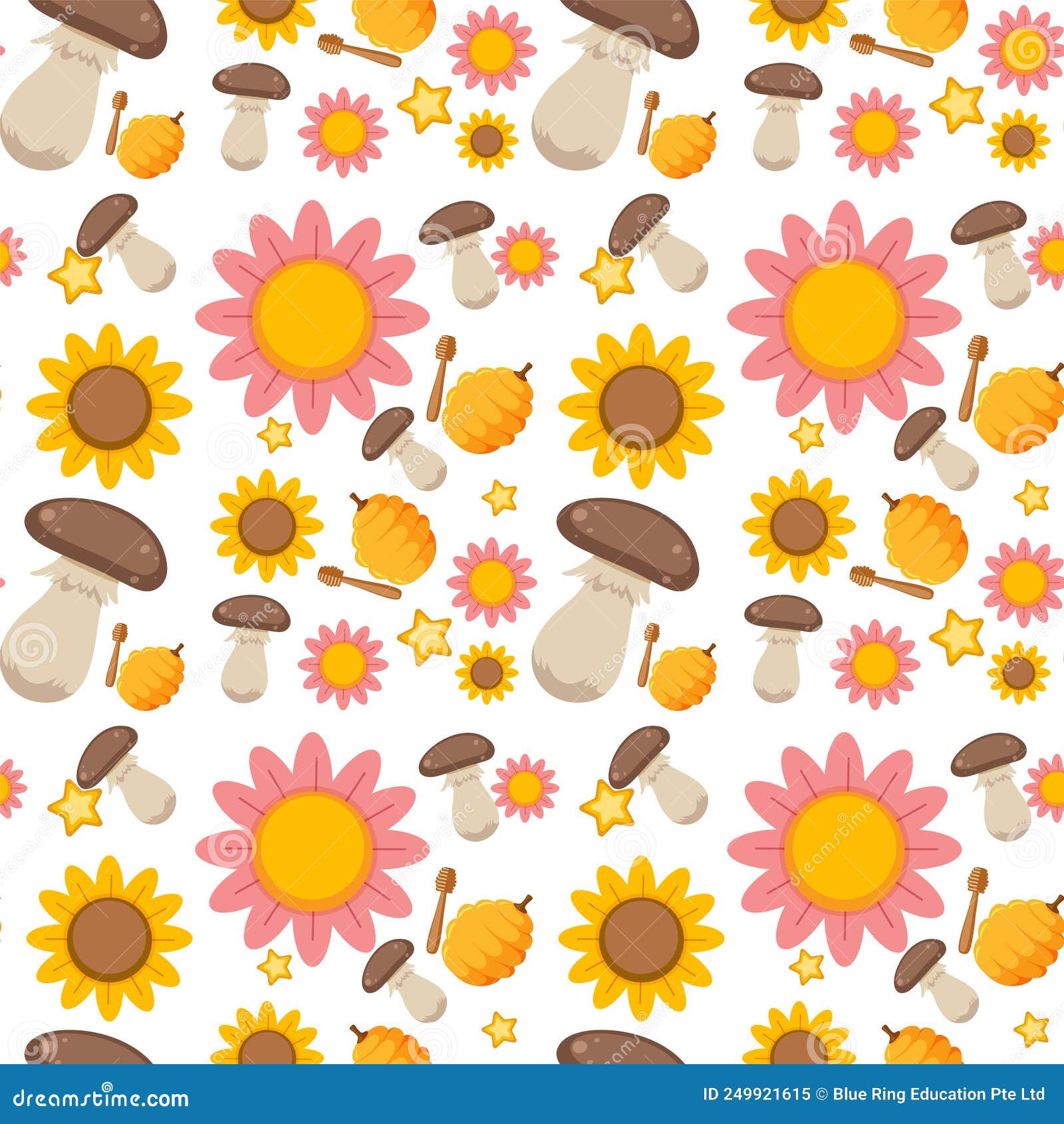 Cute Cartoon Seamless Pattern Stock Vector - Illustration of nature ... Cute Cartoon Seamless Pattern Stock Vector - Illustration of nature ...