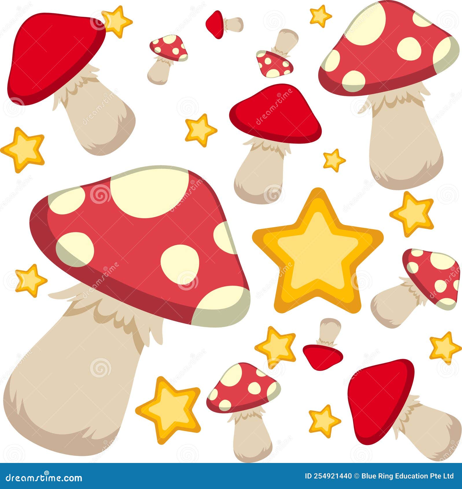 Cute Cartoon Seamless Pattern Stock Vector - Illustration of backdrop ...