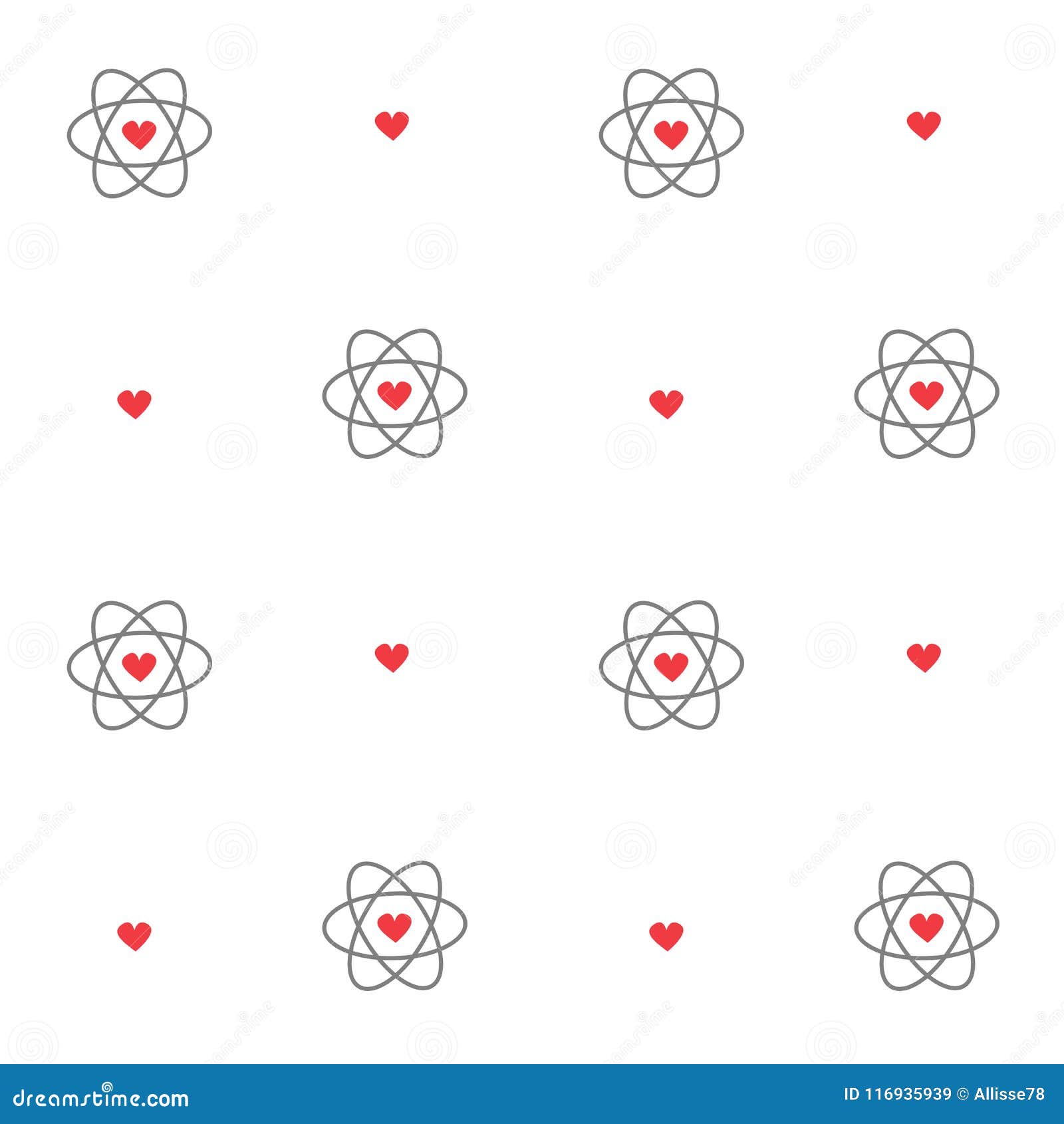 Cute Cartoon Seamless Vector Pattern Background Illustration with Atom ... Cute Cartoon Seamless Vector Pattern Background Illustration with Atom ...