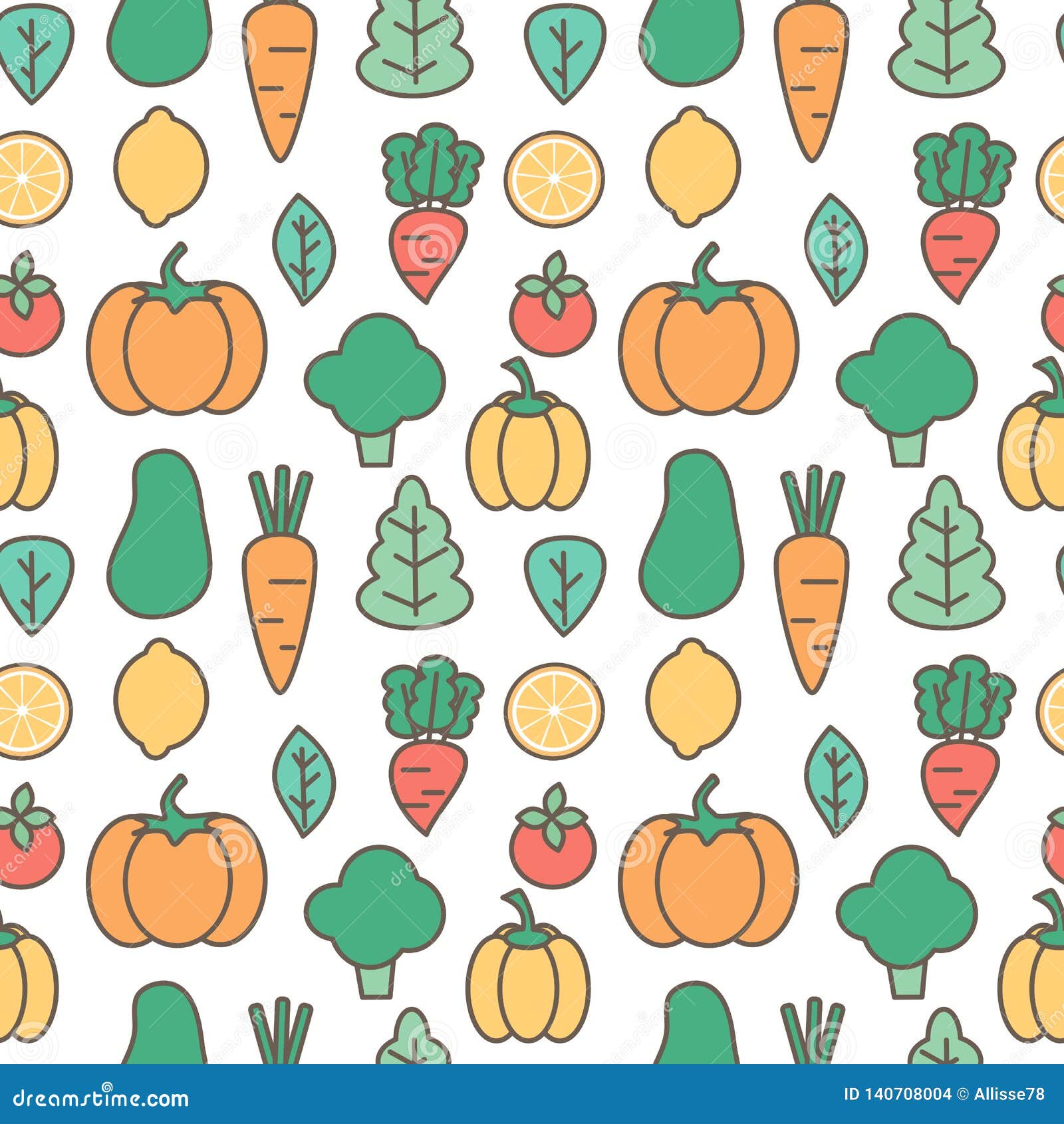 Cute Cartoon Seamless Vector Pattern Background Illustration with ...