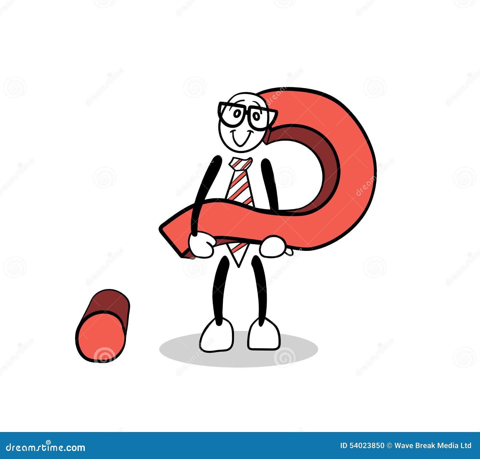 Cute Cartoon Showing Question Mark Stock Vector - Illustration of ...