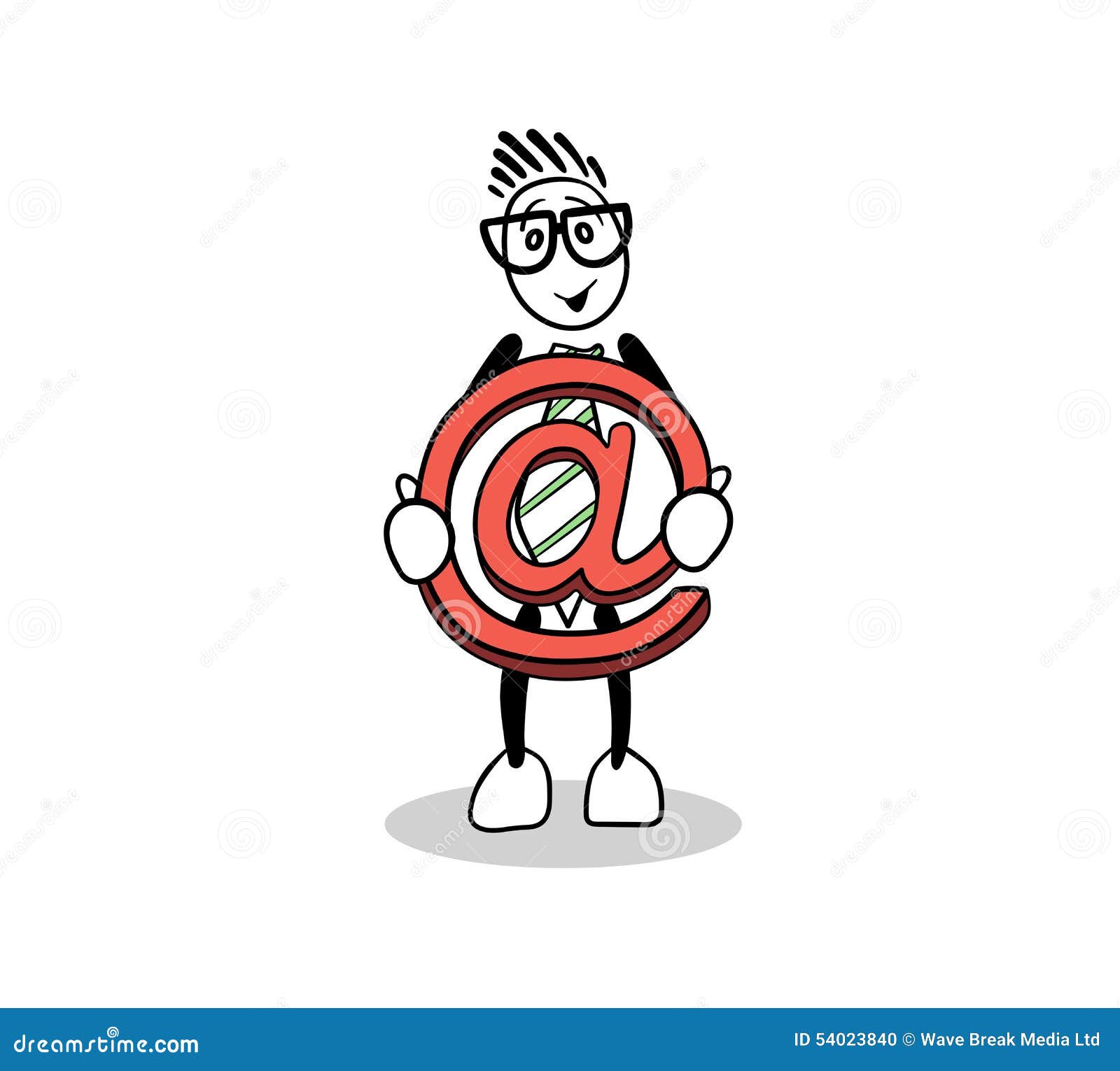 Cute Cartoon Showing at Symbol Stock Vector - Illustration of cute ...
