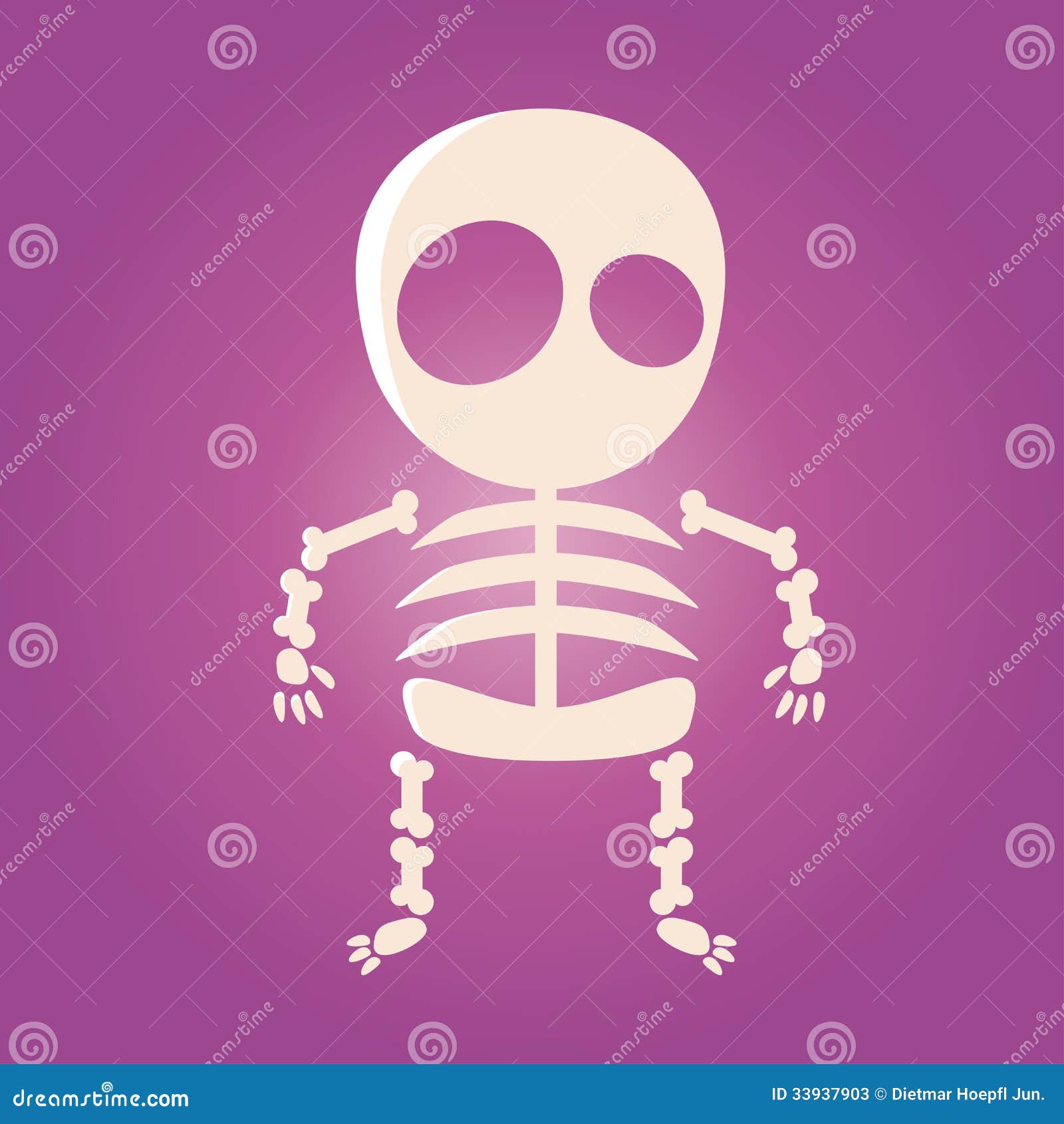 Cute Cartoon Skeleton Stock Photos - Image: 33937903