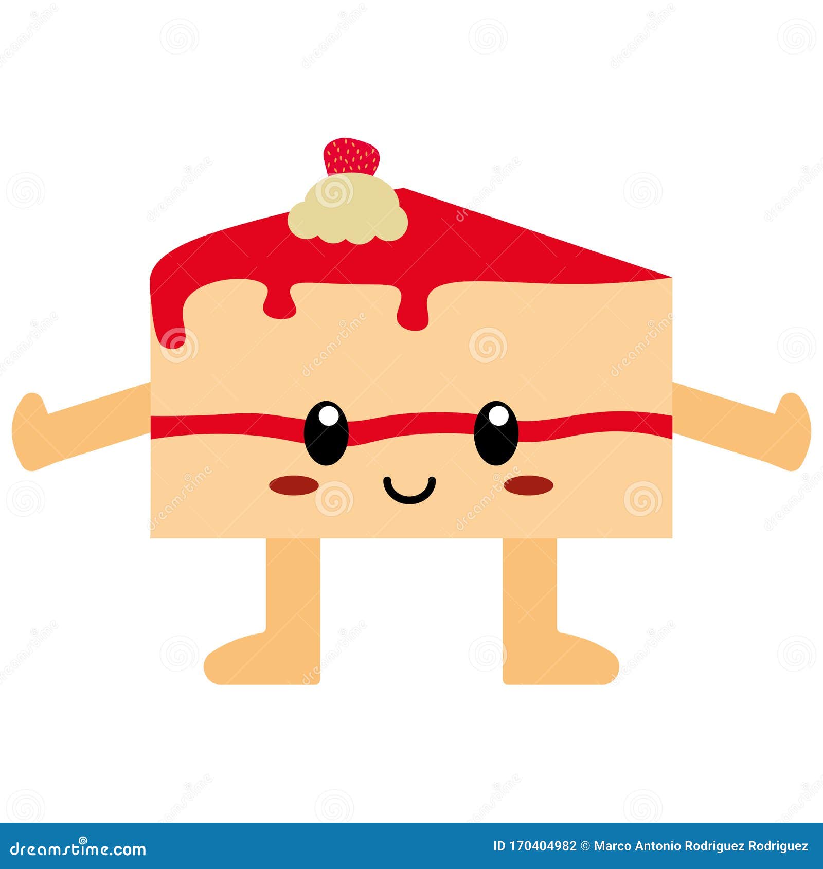 Cute cartoon slice stock illustrationer. Illustration av godis - 170404982