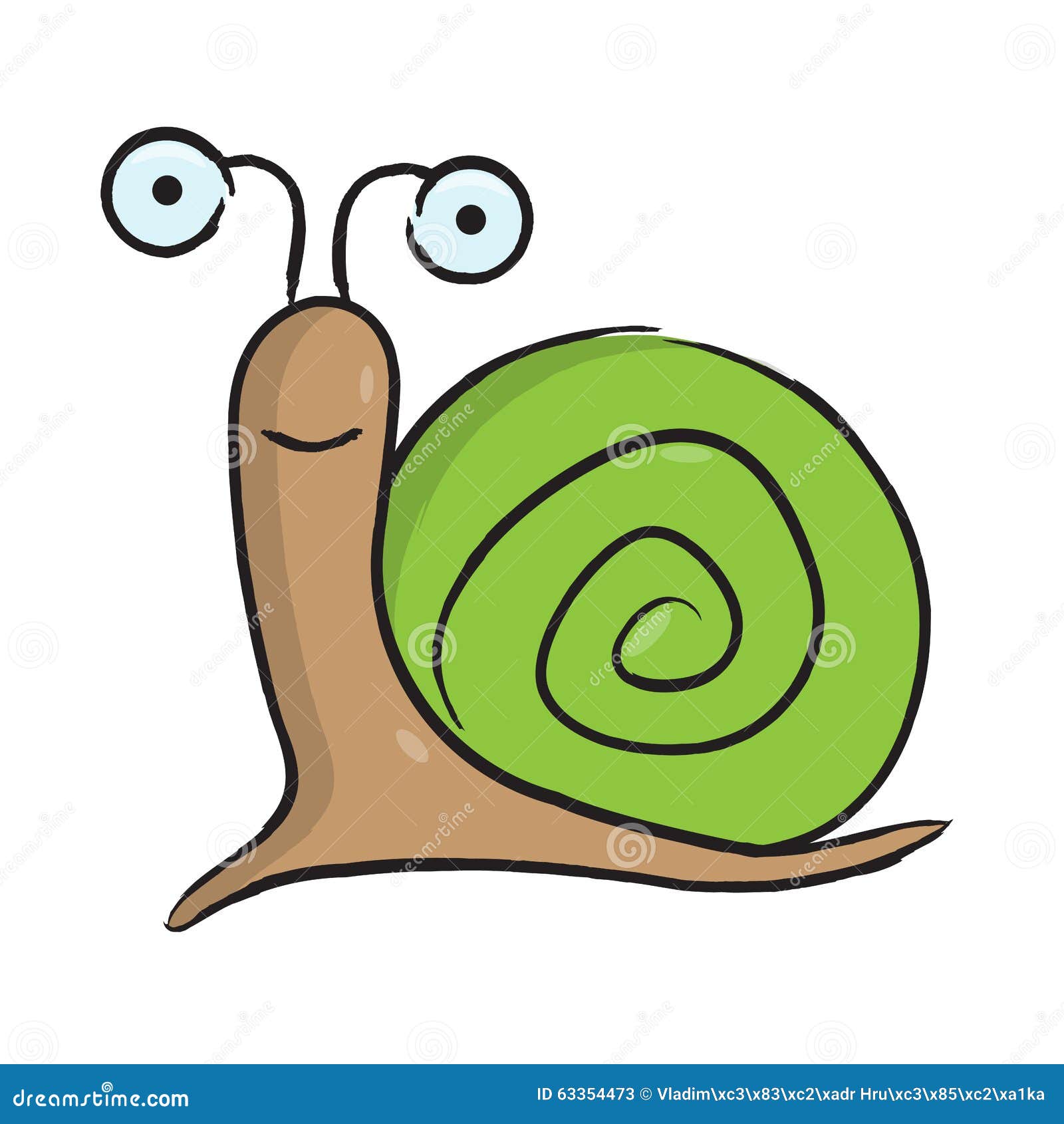 Cute cartoon slime animal stock vector. Illustration of slack - 63354473