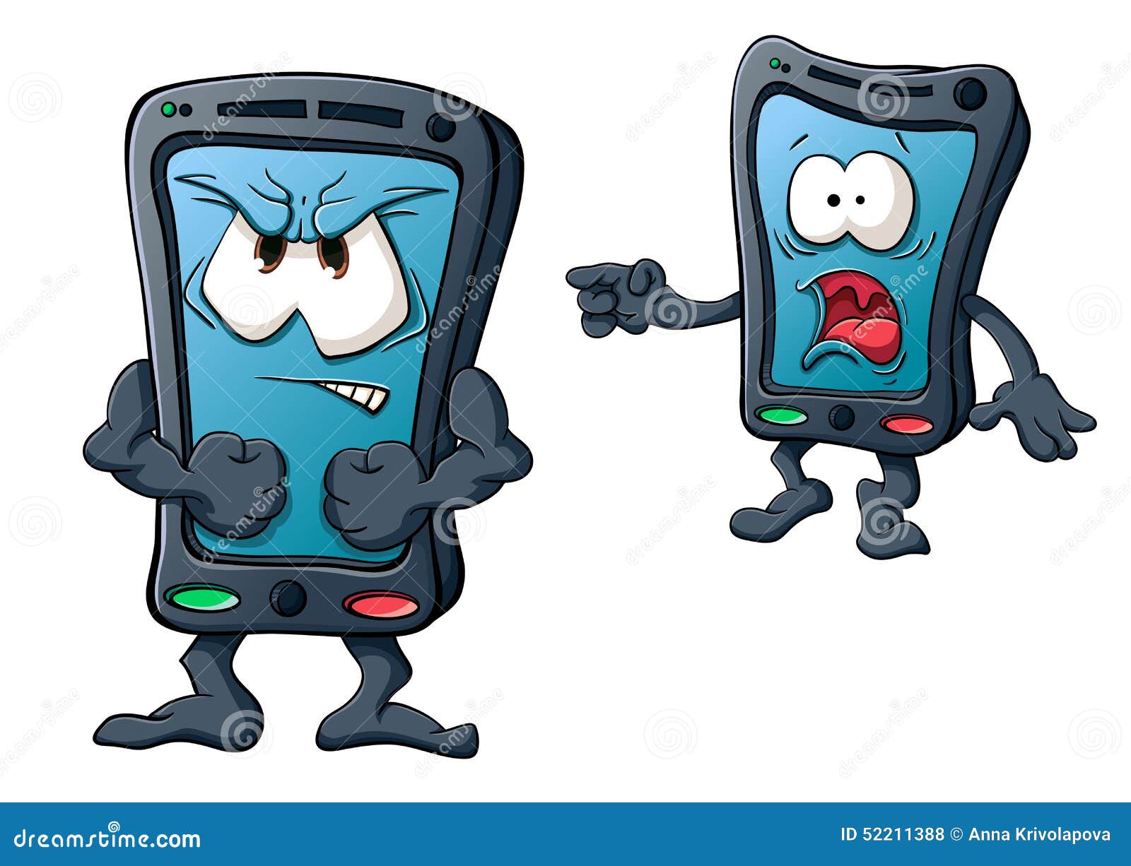 Cute cartoon smartphone stock vector. Illustration of icon - 52211388