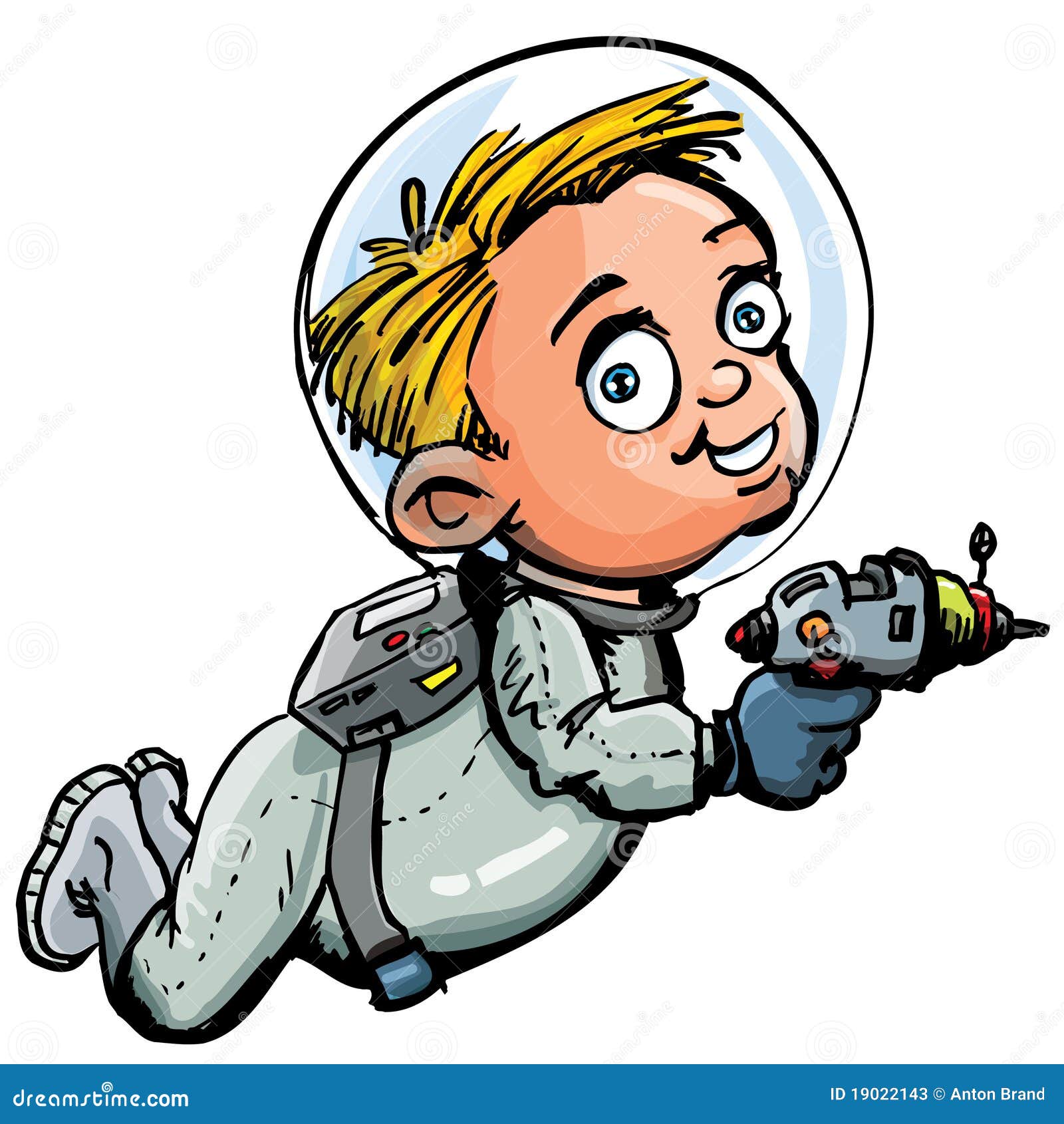 Cute cartoon of spaceman stock vector. Illustration of cute - 19022143