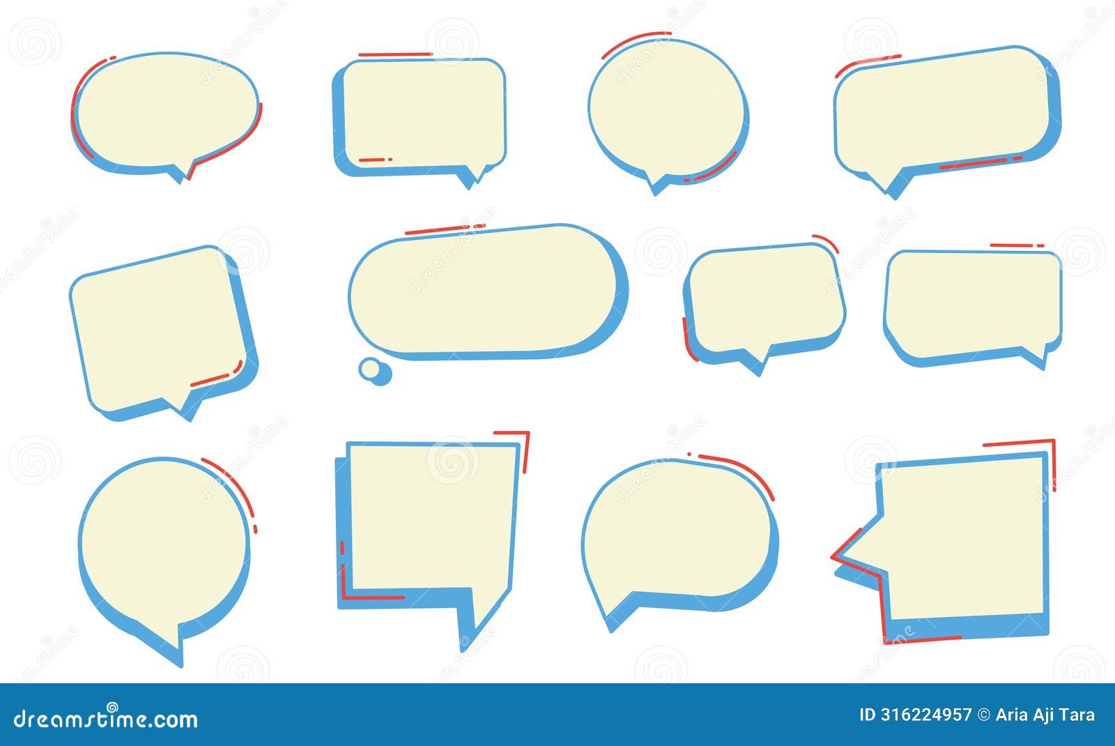 Cute cartoon speech bubble stock illustration. Illustration of text ...