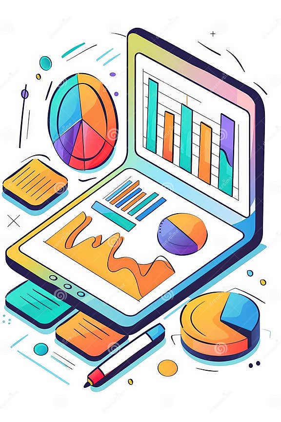 A Cute Cartoon Style OfA Comprehensive View of an ERP Software ...