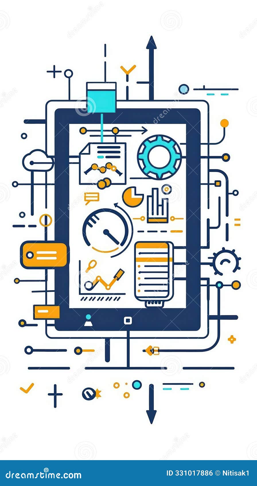 A Cute Cartoon Style OfA Digital Maintenance Management System ...
