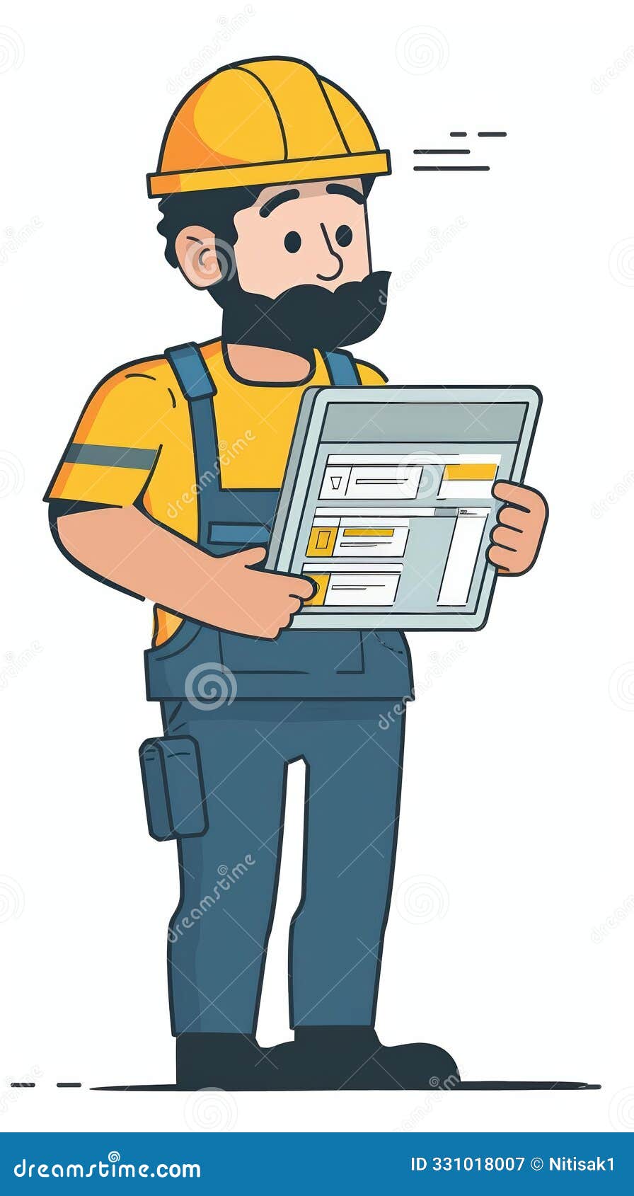 A Cute Cartoon Style OfA Digital Maintenance Management System ...