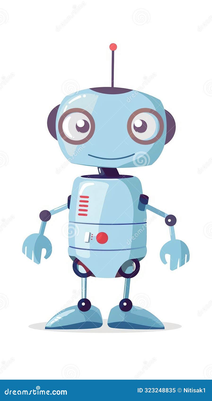 A Cute Cartoon Style OfA Hightech Production Process Monitored by AI ...