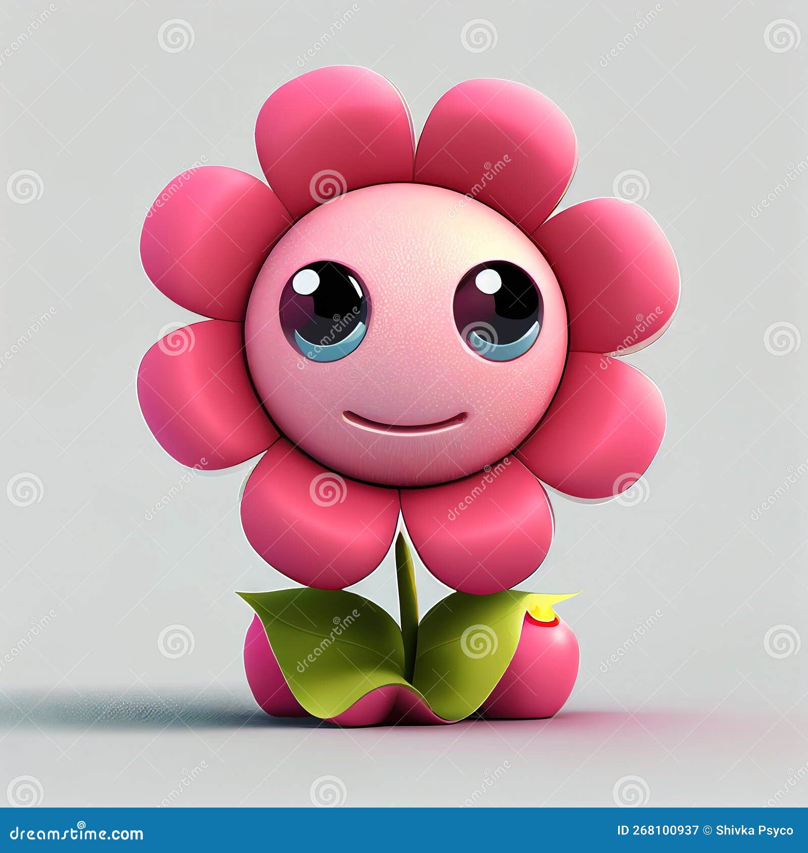 Cute Cartoon Sunflower Character Generative Ai Stock Illustration ...