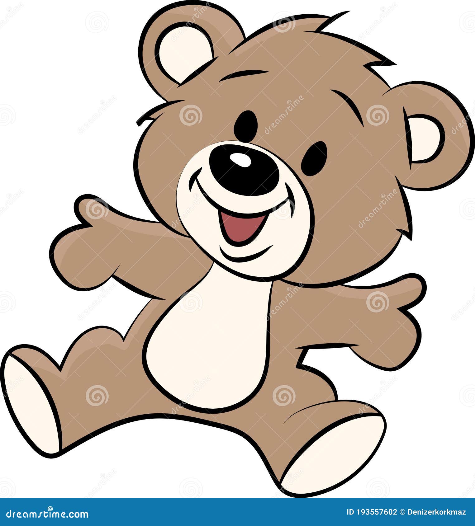 Cute Cartoon Teddy Bear Vector Illustration for Children and Toddlers ... Cute Cartoon Teddy Bear Vector Illustration for Children and Toddlers ...