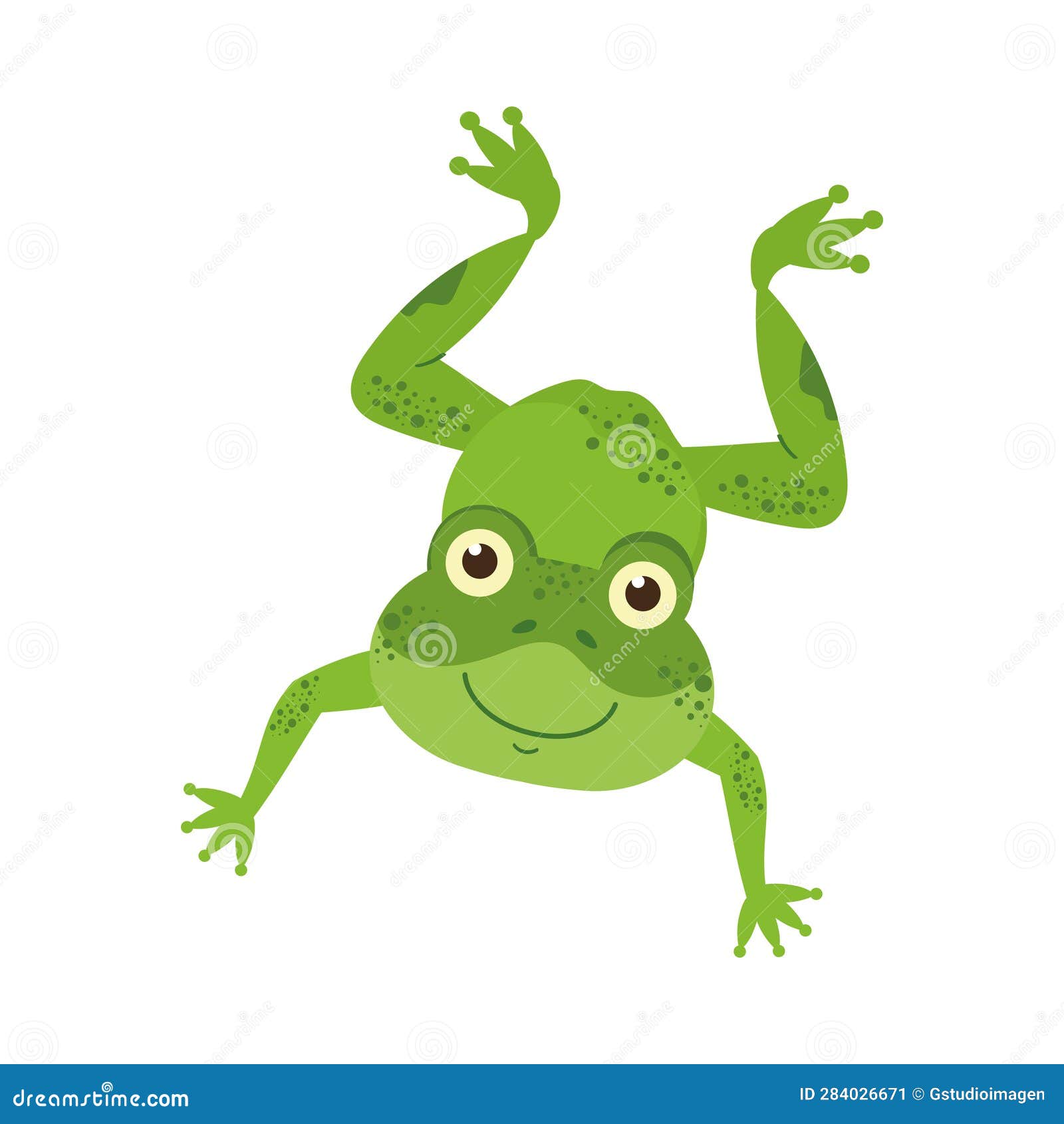 Cute cartoon toad stock vector. Illustration of cute - 284026671