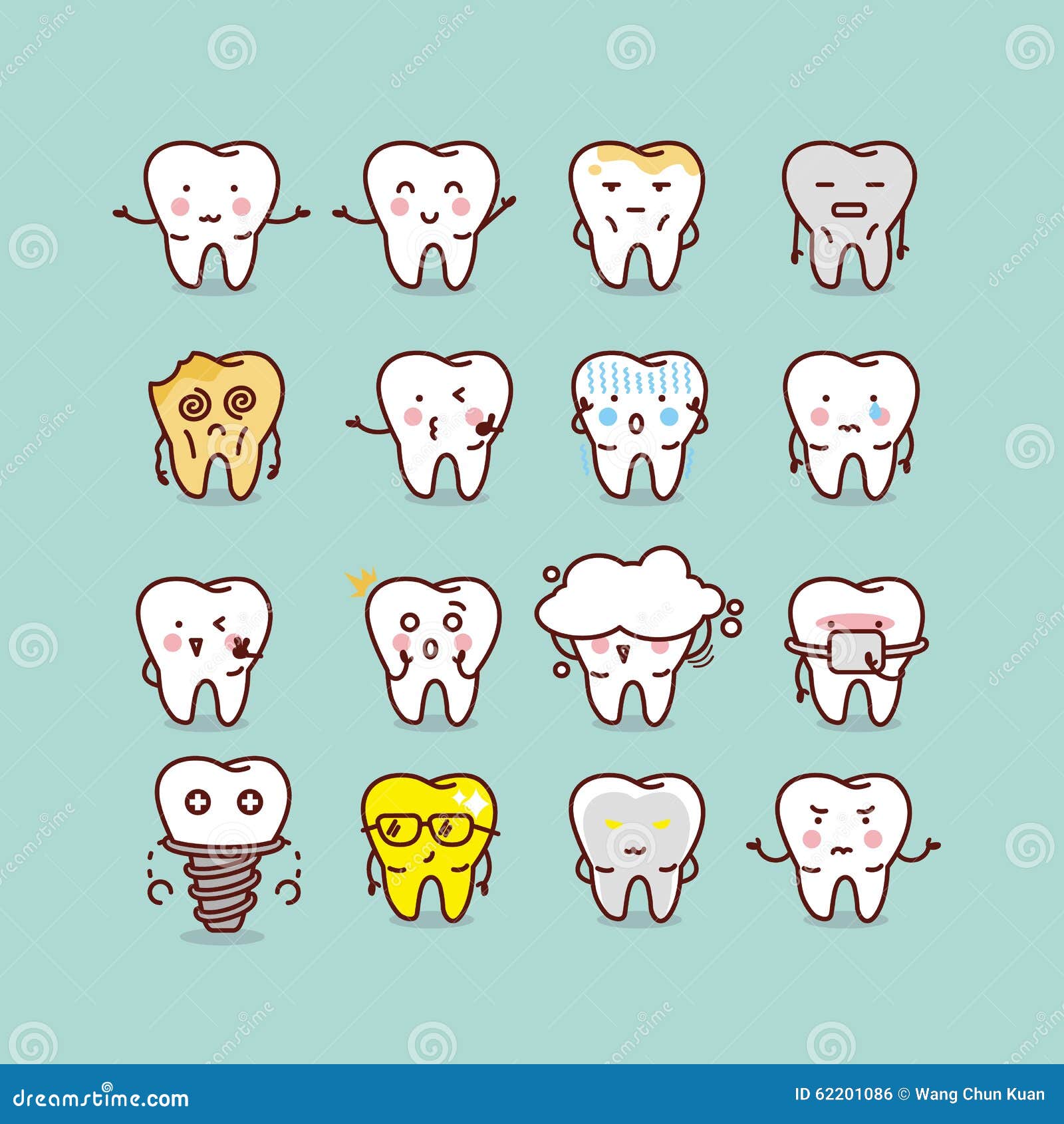 Tooth Cartoon Cute