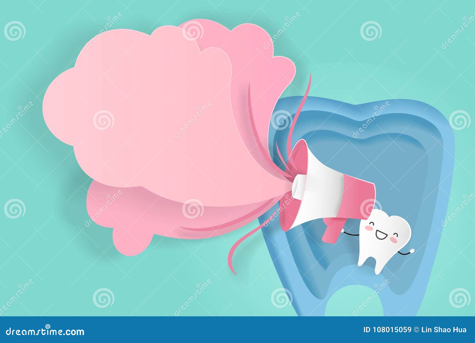 Cute cartoon tooth stock vector. Illustration of humor - 108015059
