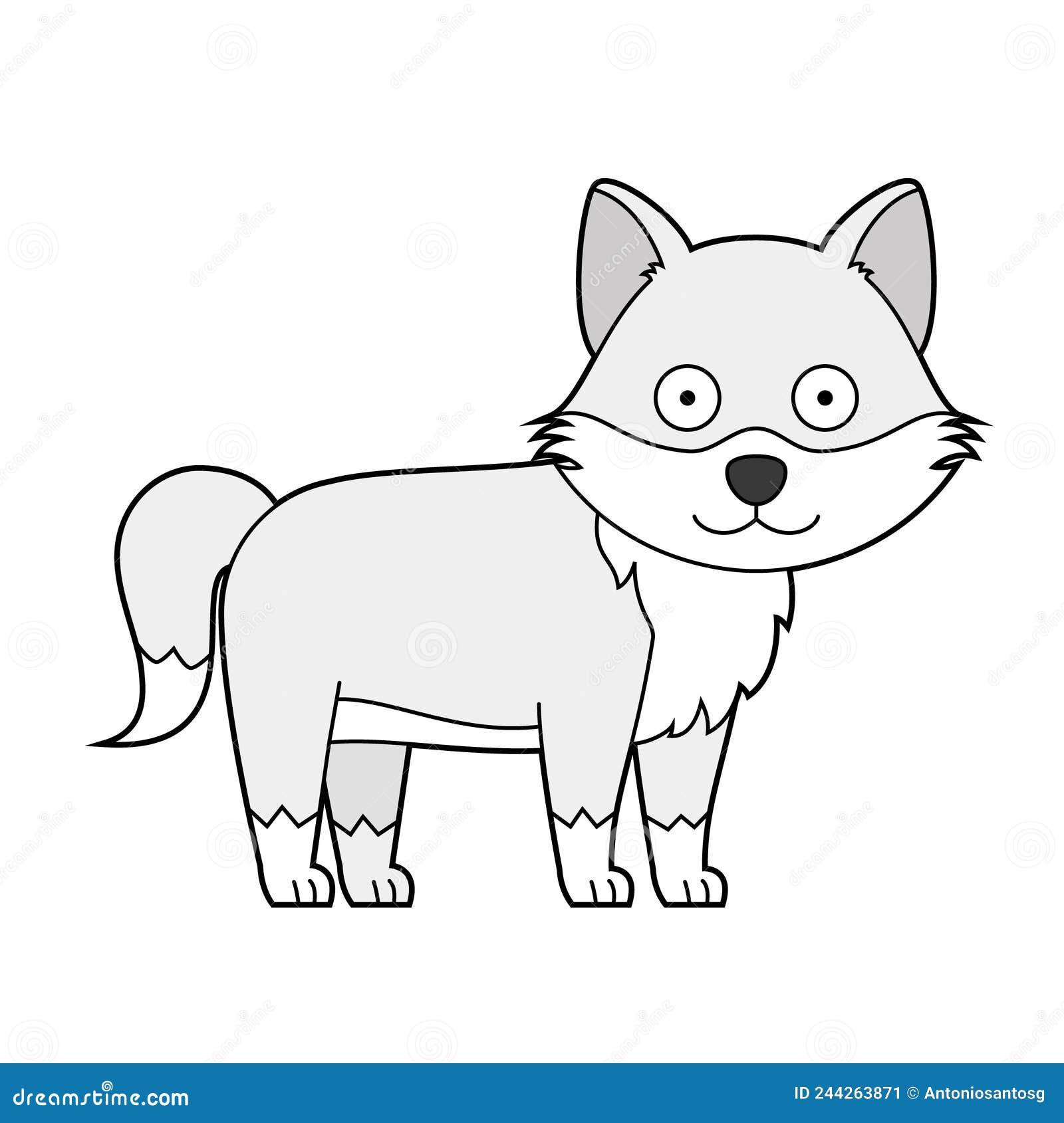 Arctic Wolf And Wolverine In A Candid Moment Royalty-Free Stock Image ...