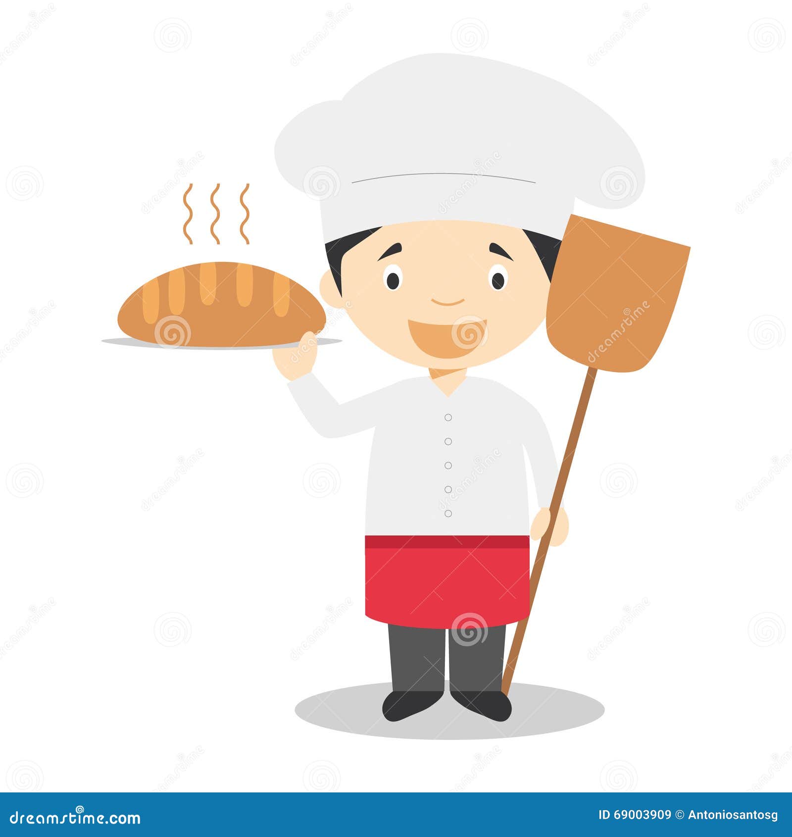 Cute Cartoon Vector Illustration of a Baker Stock Vector - Illustration ... Cute Cartoon Vector Illustration of a Baker Stock Vector - Illustration ...